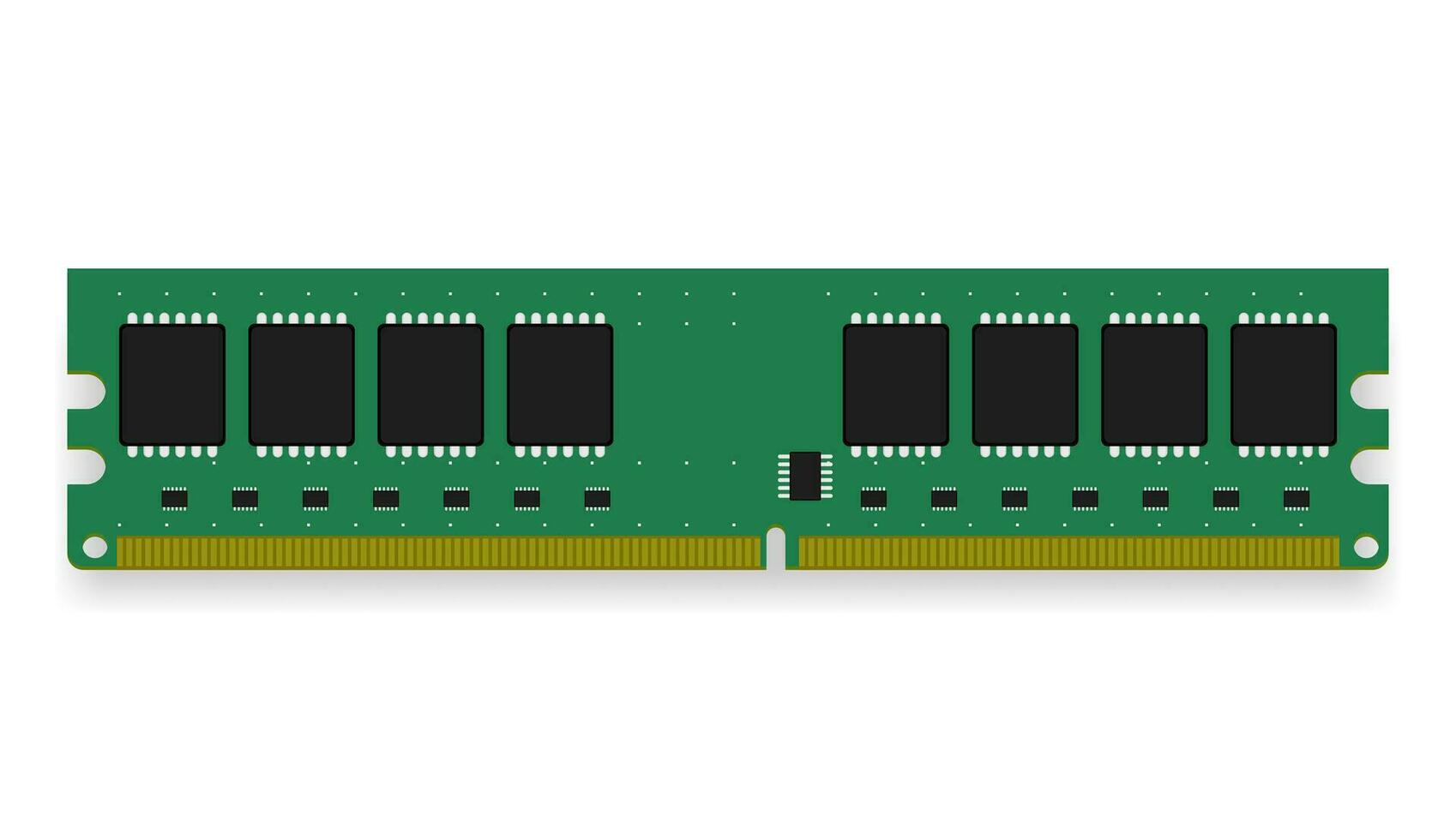 Computer memory, ram, computer accessories, vector. 35081039 Vector Art ...