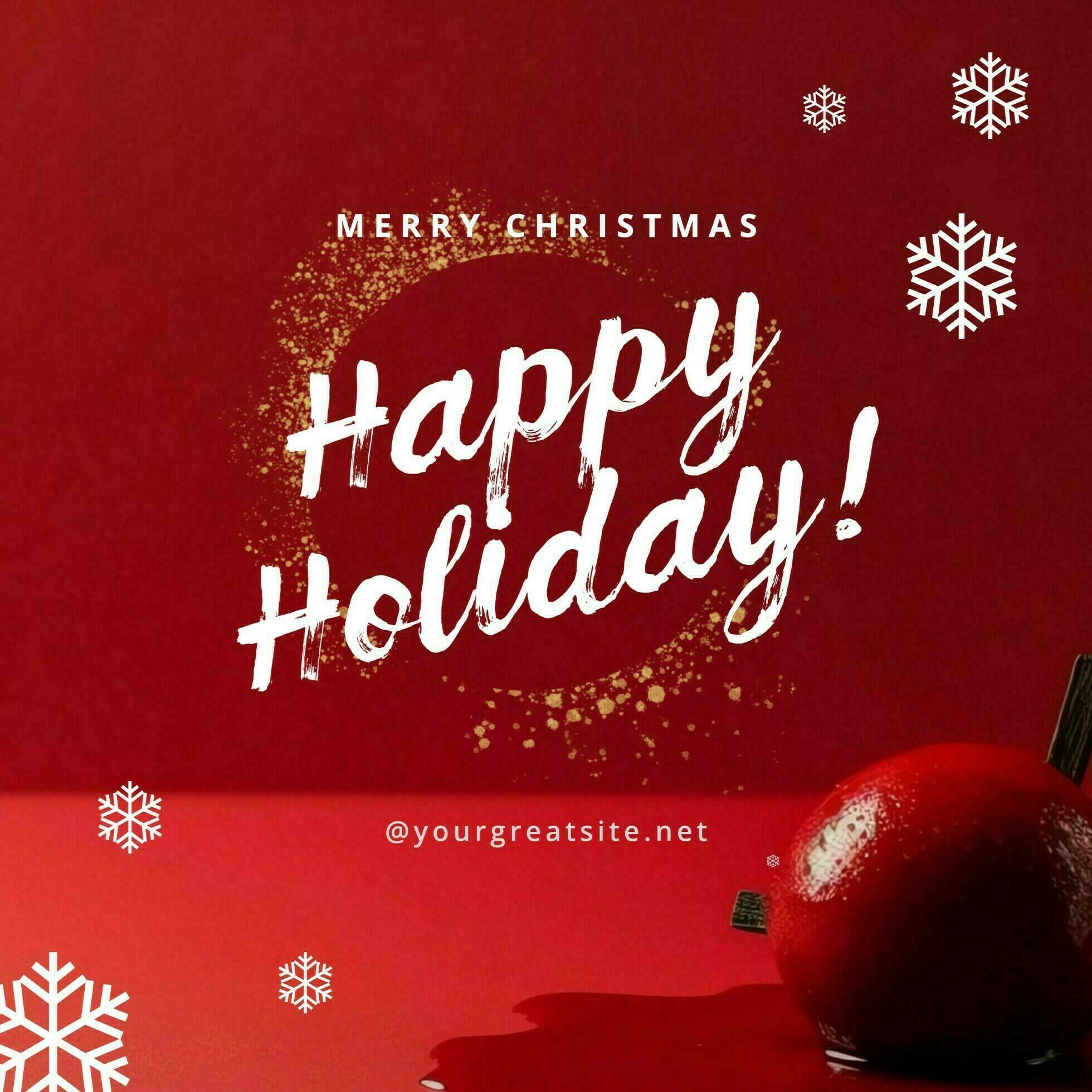 red christmas linkedin post social media template design ideas 35081135 Template