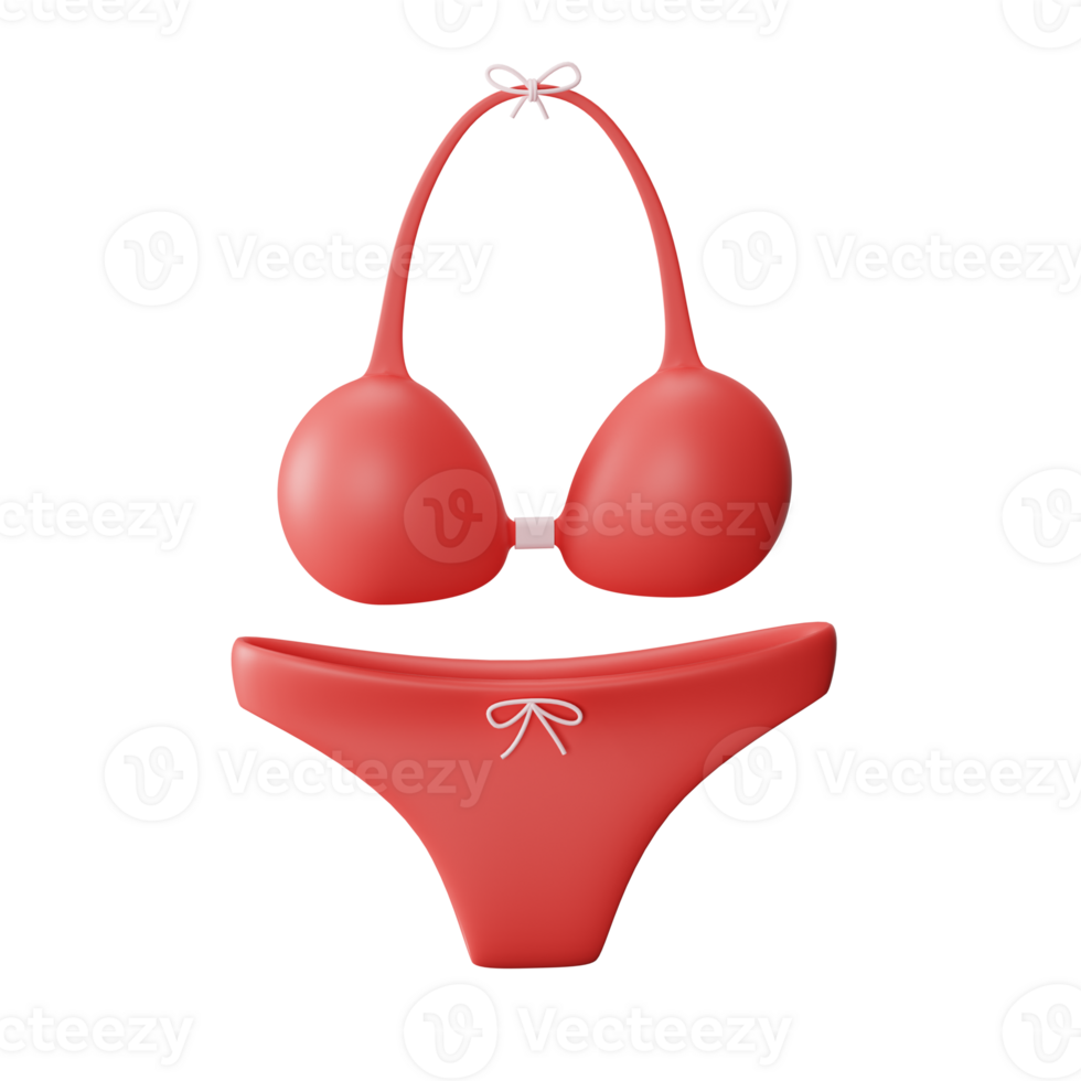 Bikini 3d Icon Illustration 35085509 Png