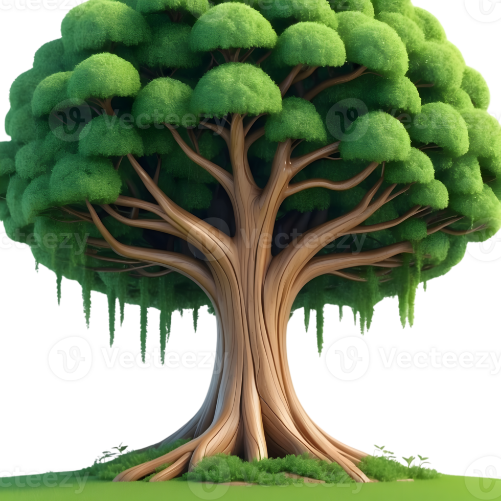 AI generated tree clipart tree 35088739 PNG