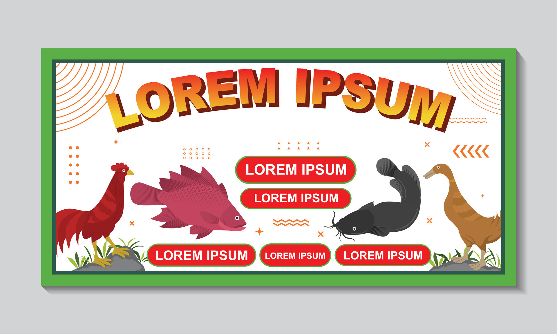 Flat design Indonesian food banner. Pecel Lele banner design 35089866 ... Flat design Indonesian food banner. Pecel Lele banner design 35089866 ...