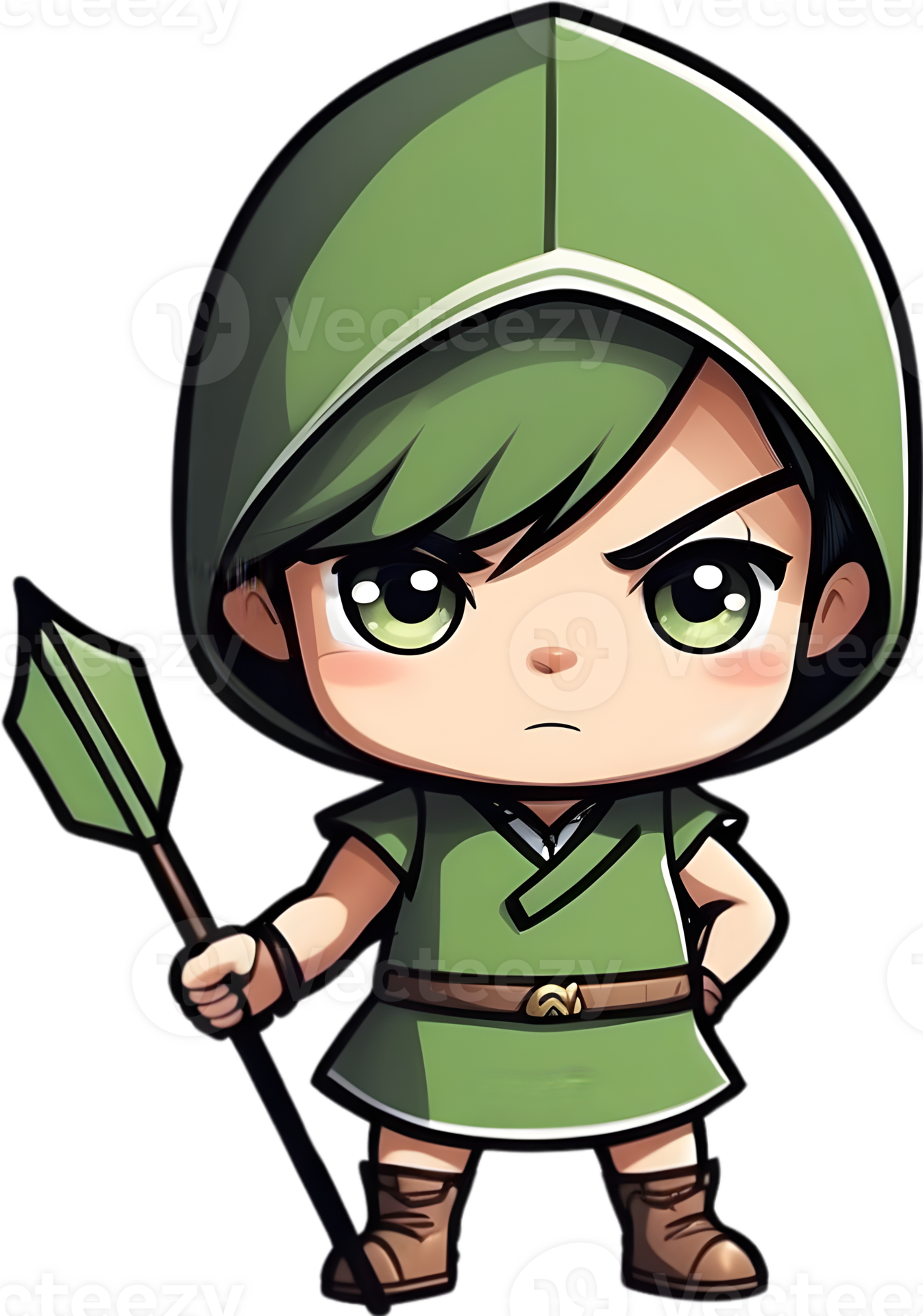 Ai Generated Anime Archer Ilusstration 35093869 Png