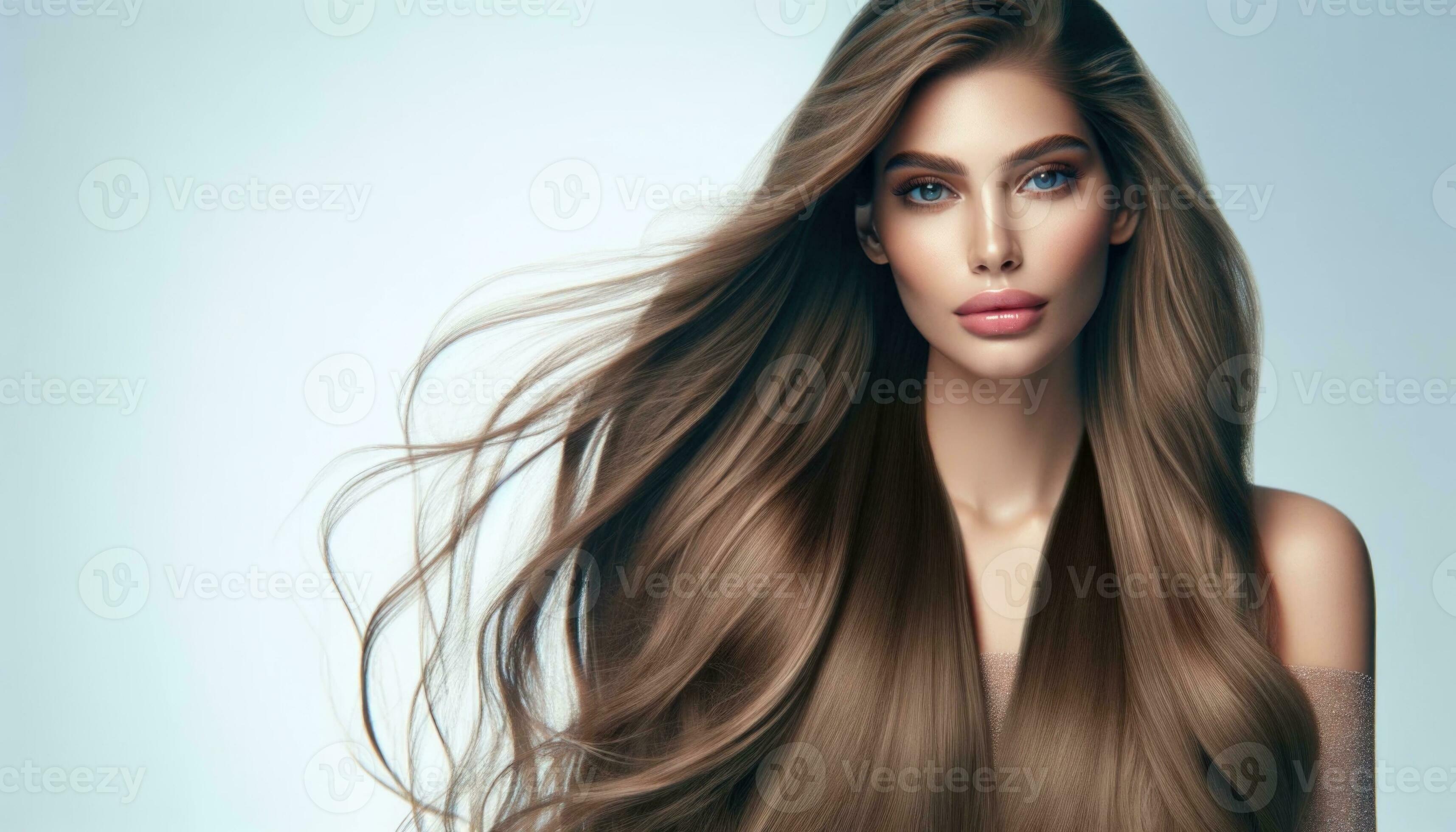 AI generated Elegant Woman with Flawless Makeup and Hair 35094306 Stock Photo at Vecteezy