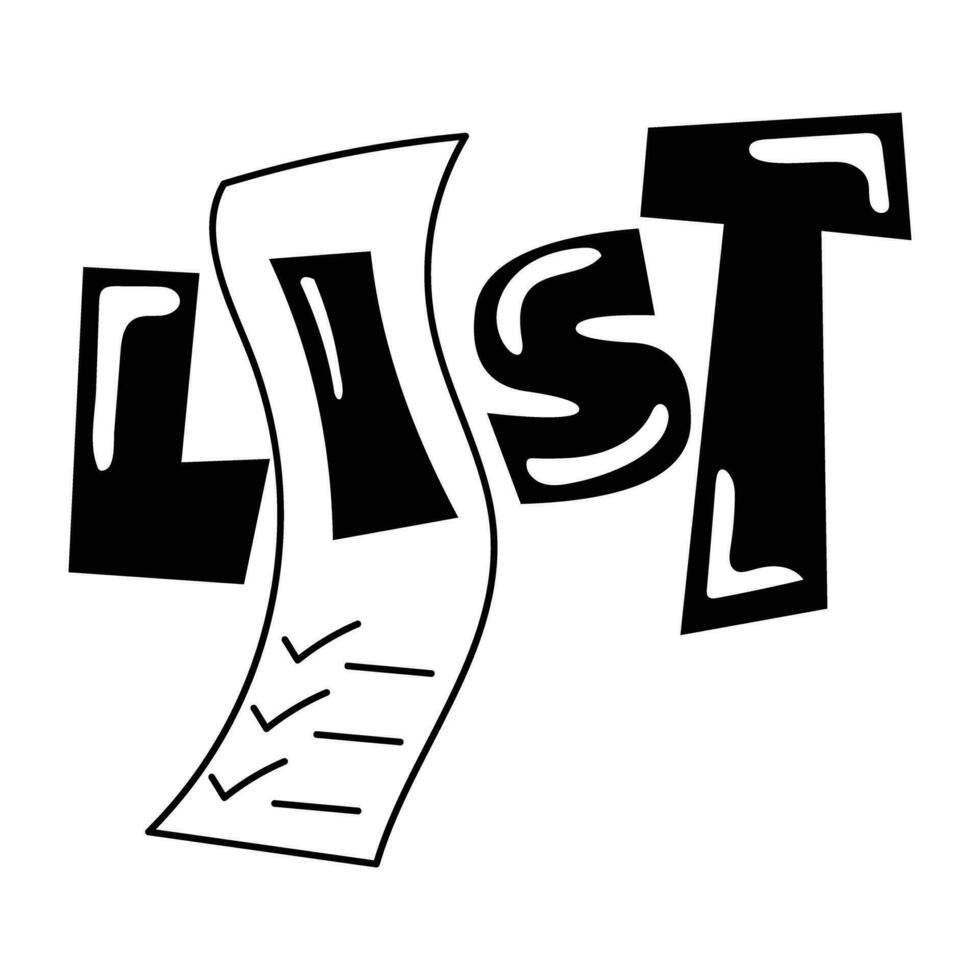 Trendy List Concepts 35094900 Vector Art at Vecteezy
