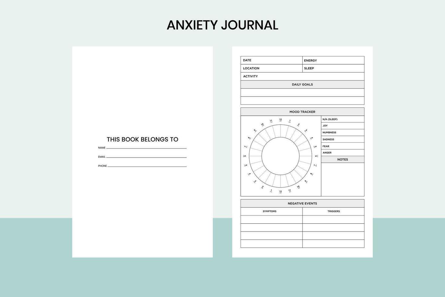 Anxiety Journal Free Template 35104821 Vector Art at Vecteezy Anxiety Journal Free Template 35104821 Vector Art at Vecteezy