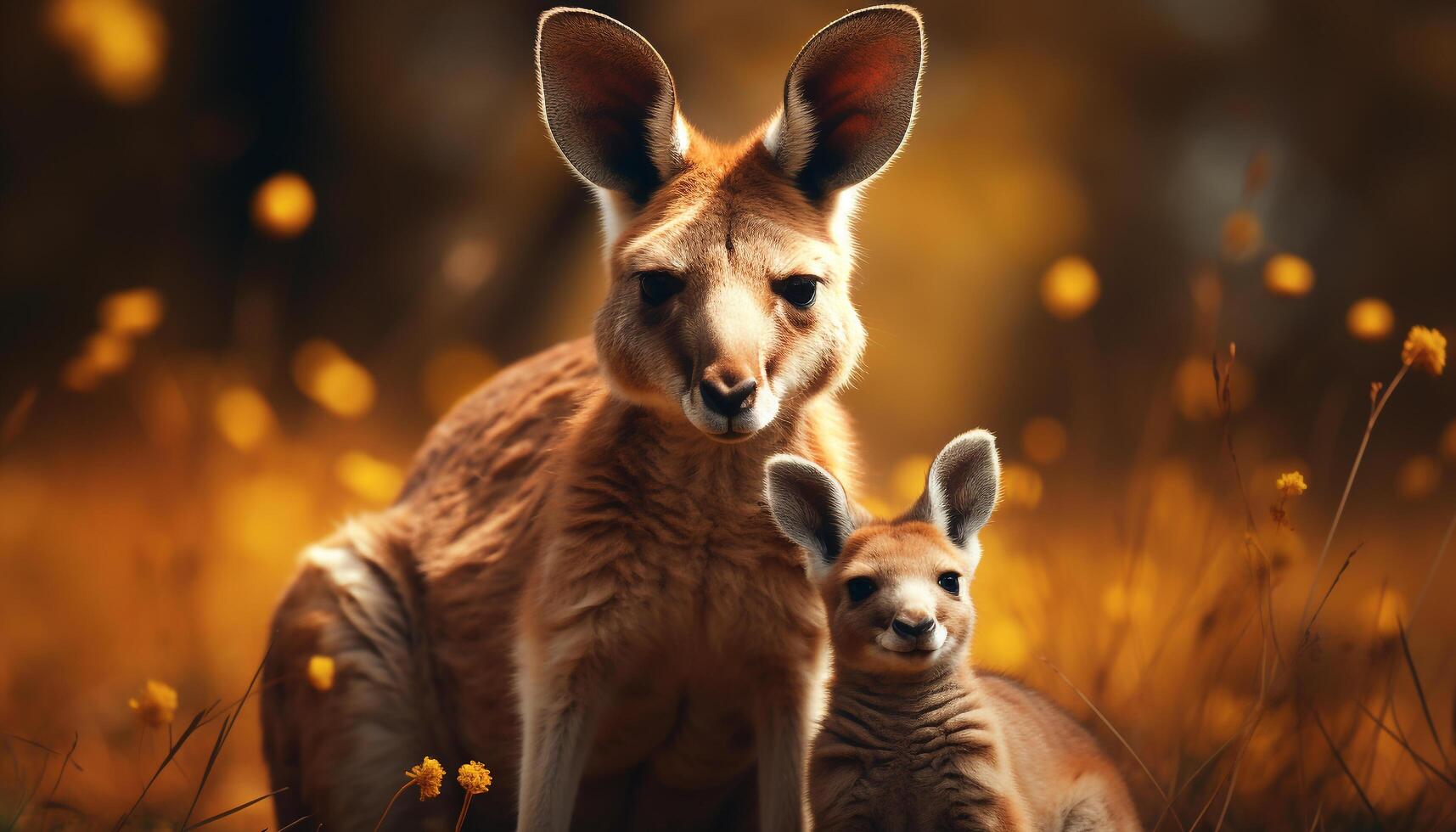 AI generated Majestic mountain peak reflects starry night in tranquil ...