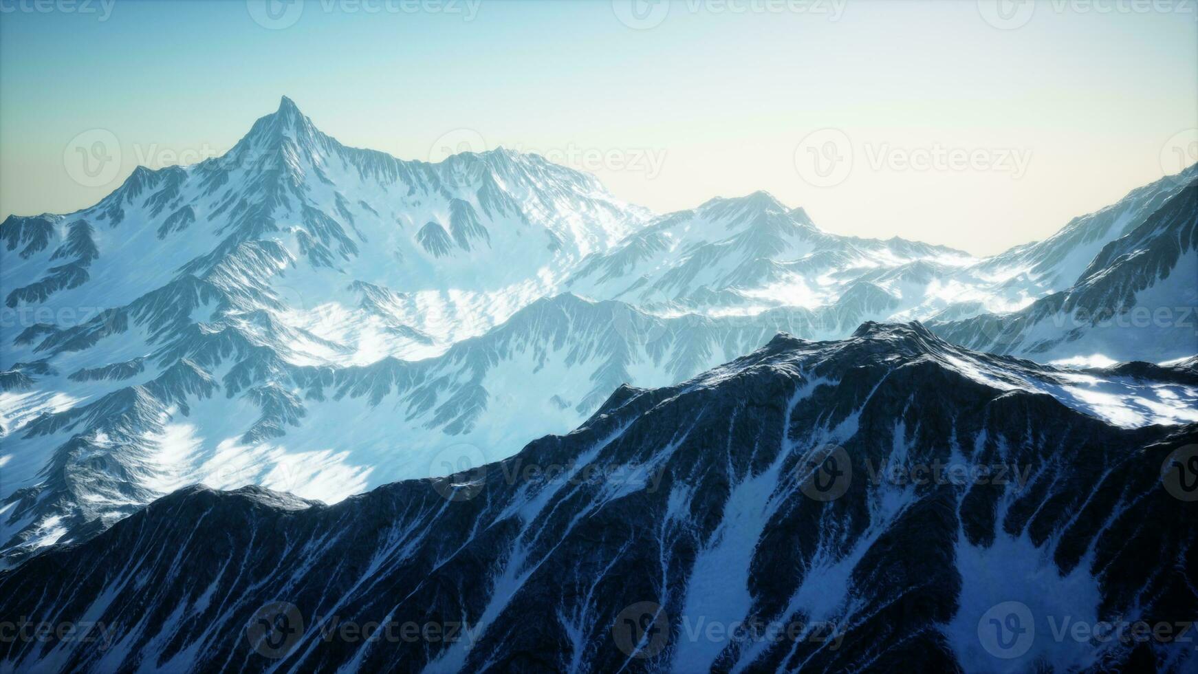 Snow covered beautiful mountain peaks 35110247 Stock Photo at Vecteezy