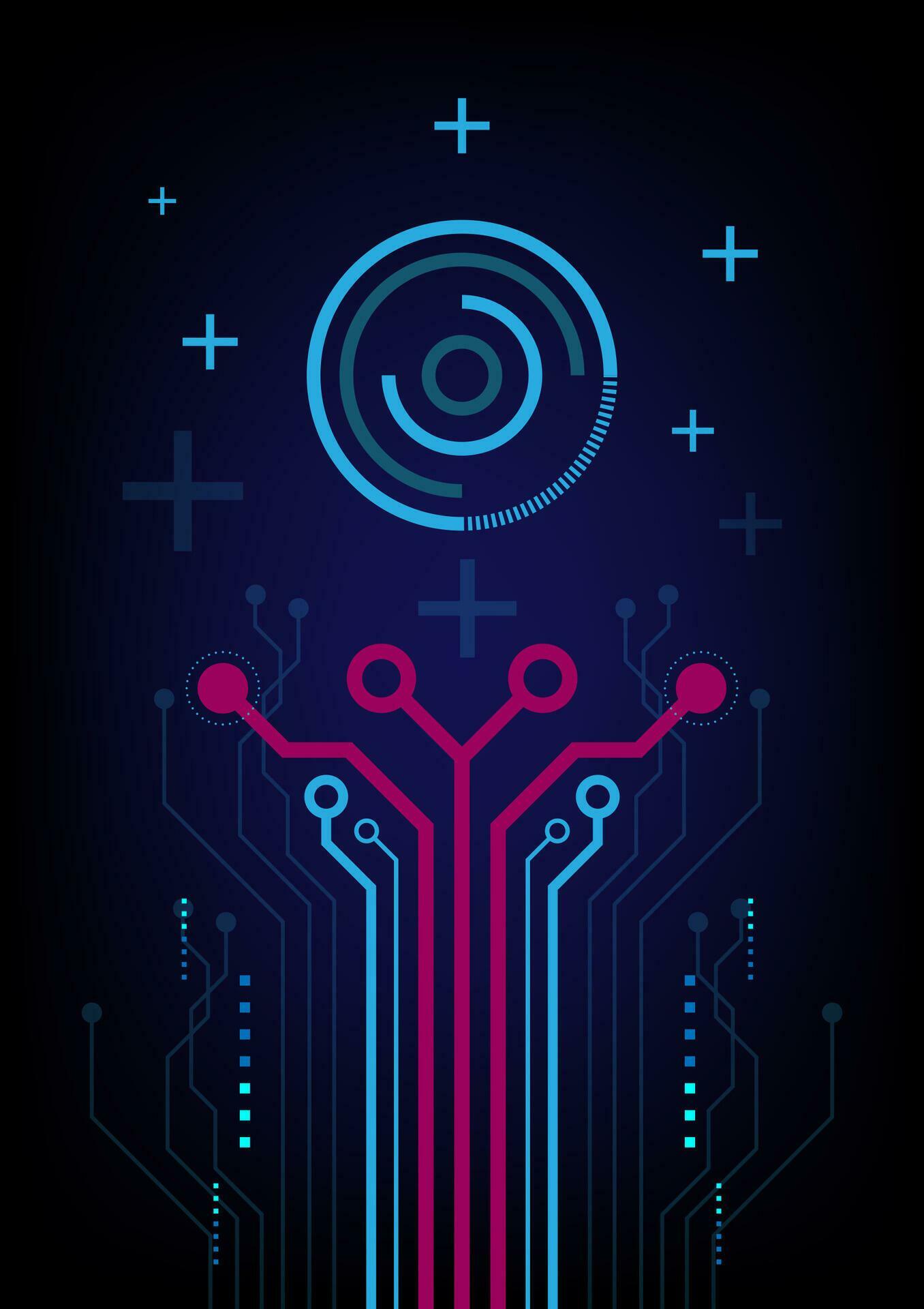 tech algorithm computer circuit network communication 35112831 Vector Art at Vecteezy