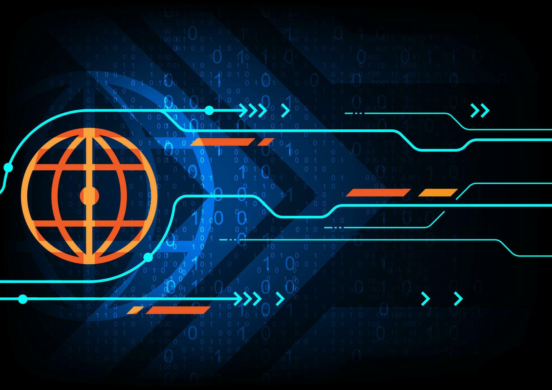abstract global network technology background 35112845 Vector Art at ...