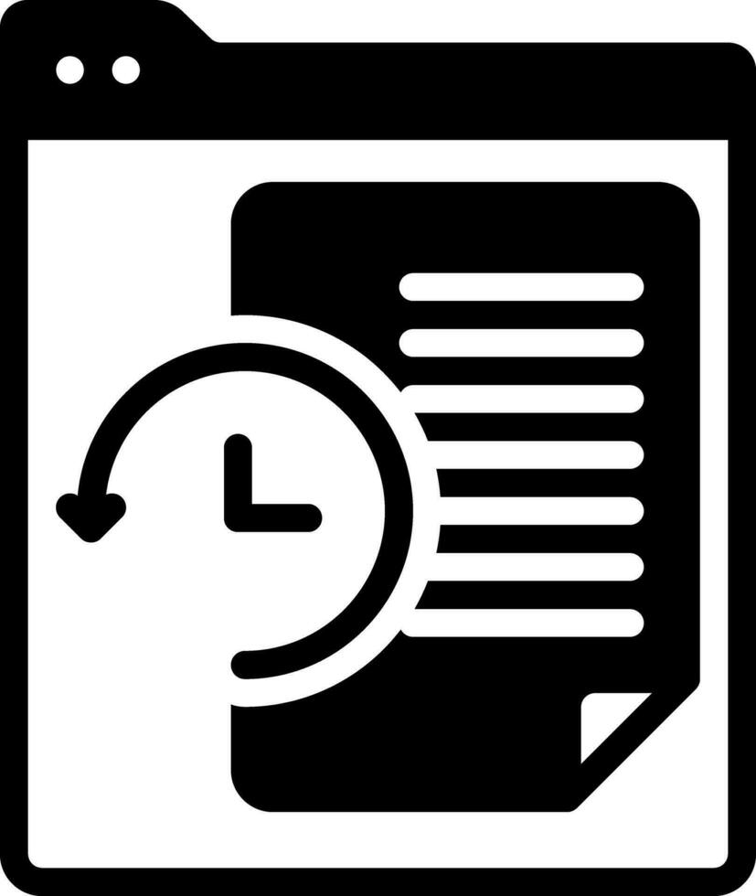 solid icon for recent 35117780 Vector Art at Vecteezy