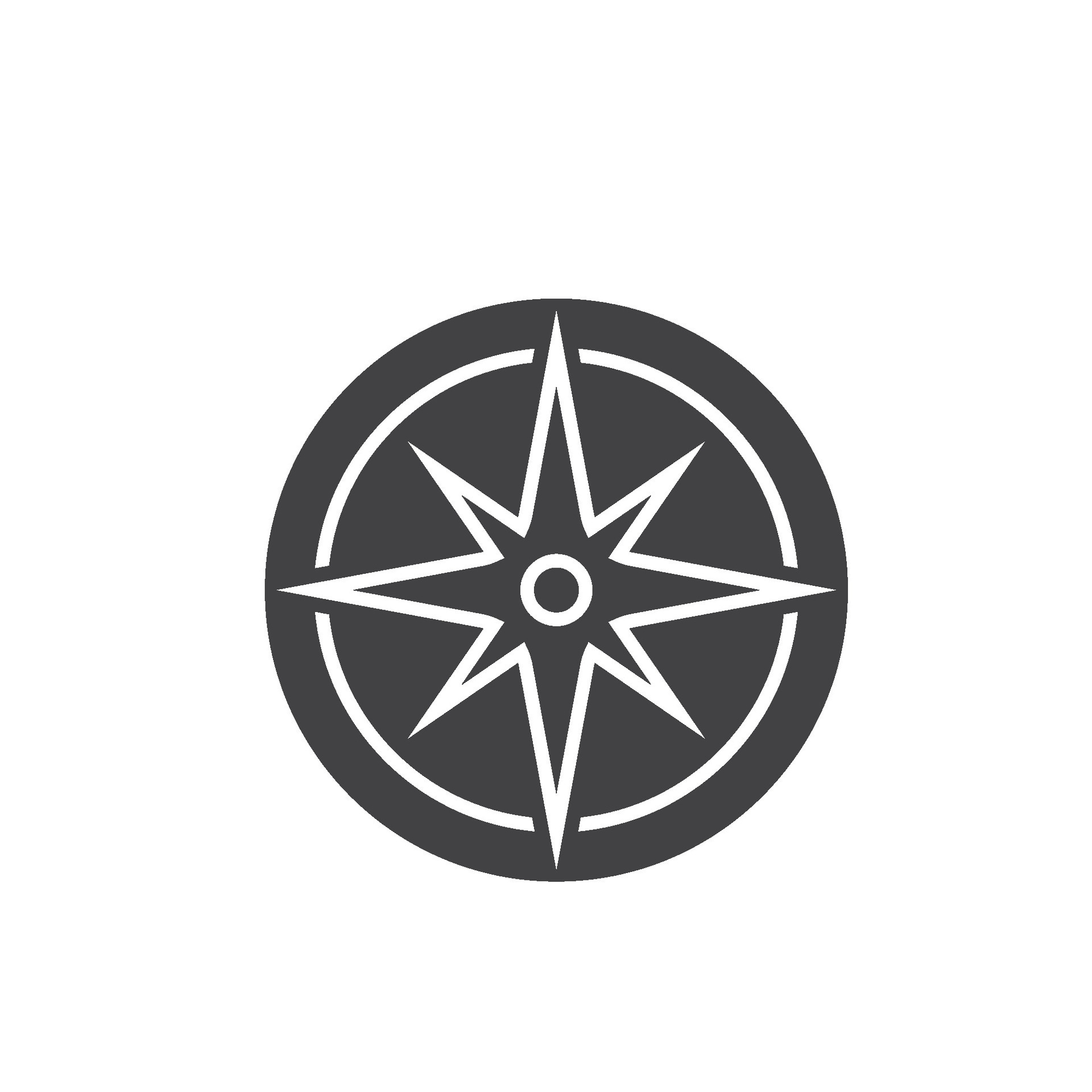 Black Compass Line Icon Vector Concept Design Template 35117828 Vector