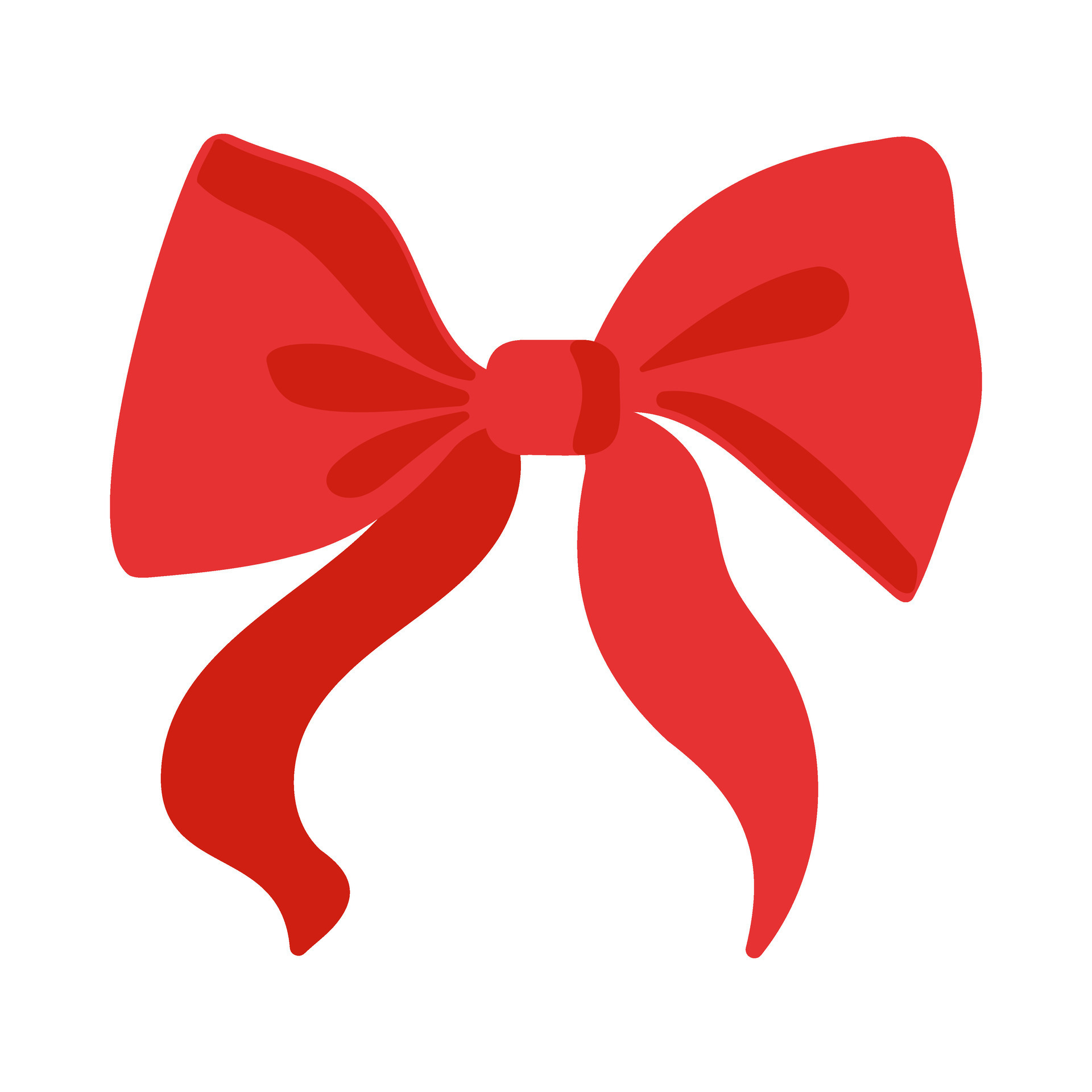 Christmas vector flat illustration with red ribbon bow 35117869 Vector ...