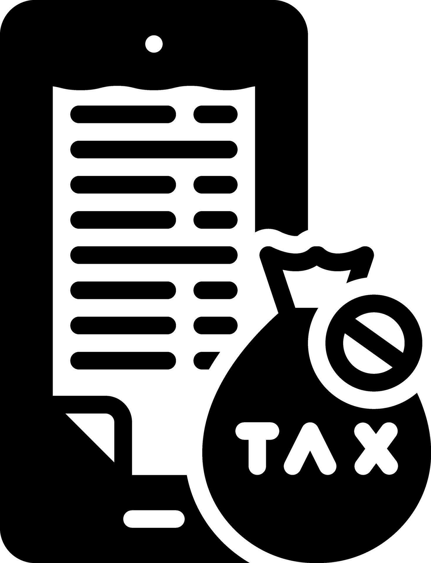 solid icon for exempt 35118024 Vector Art at Vecteezy