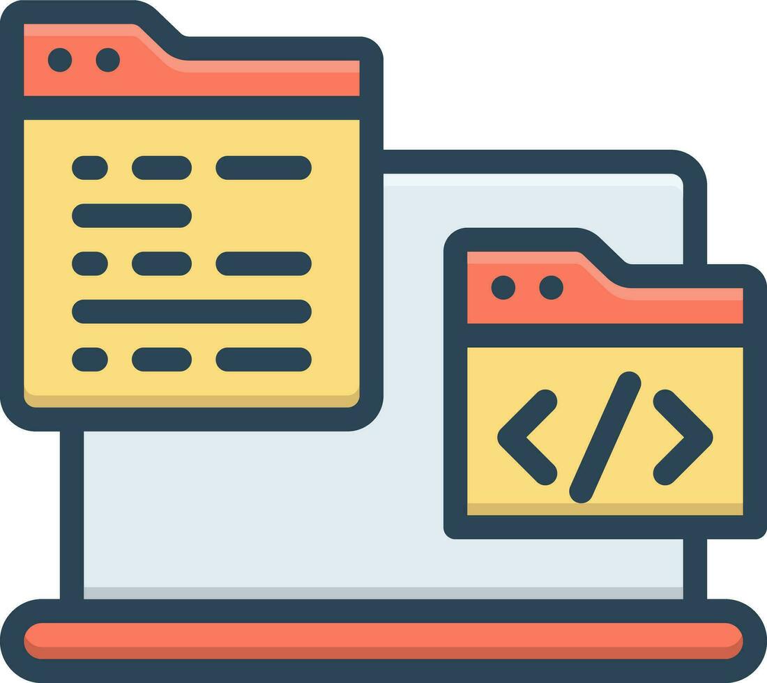 color icon for programs 35118774 Vector Art at Vecteezy