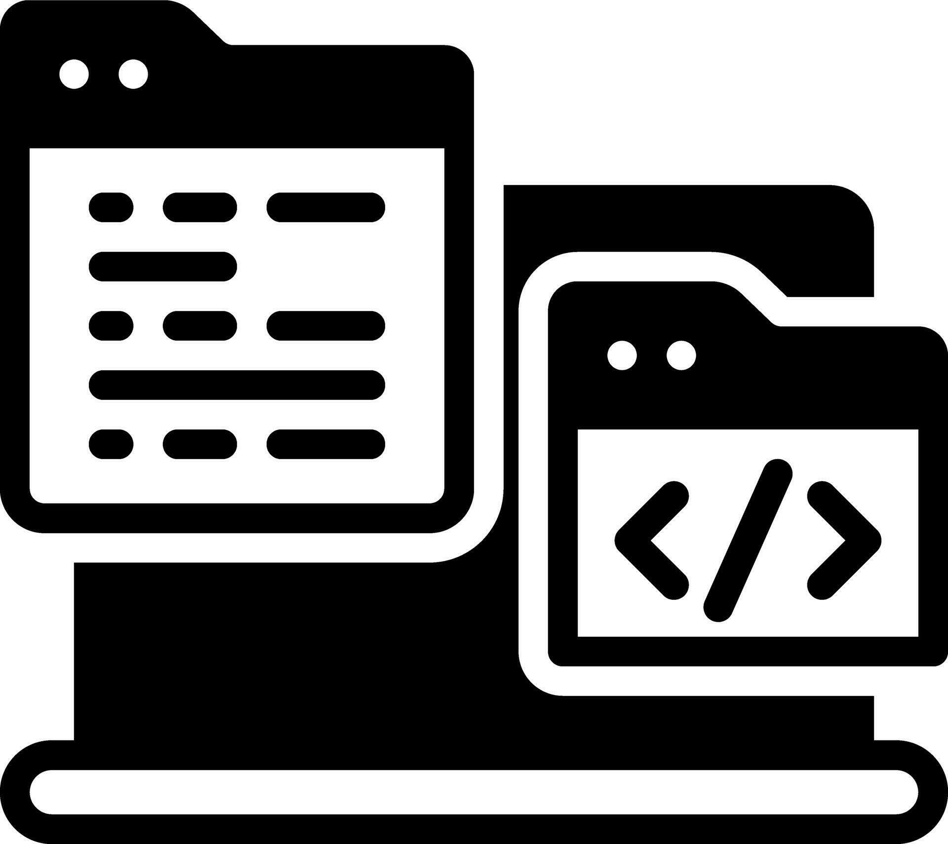 solid icon for programs 35118797 Vector Art at Vecteezy