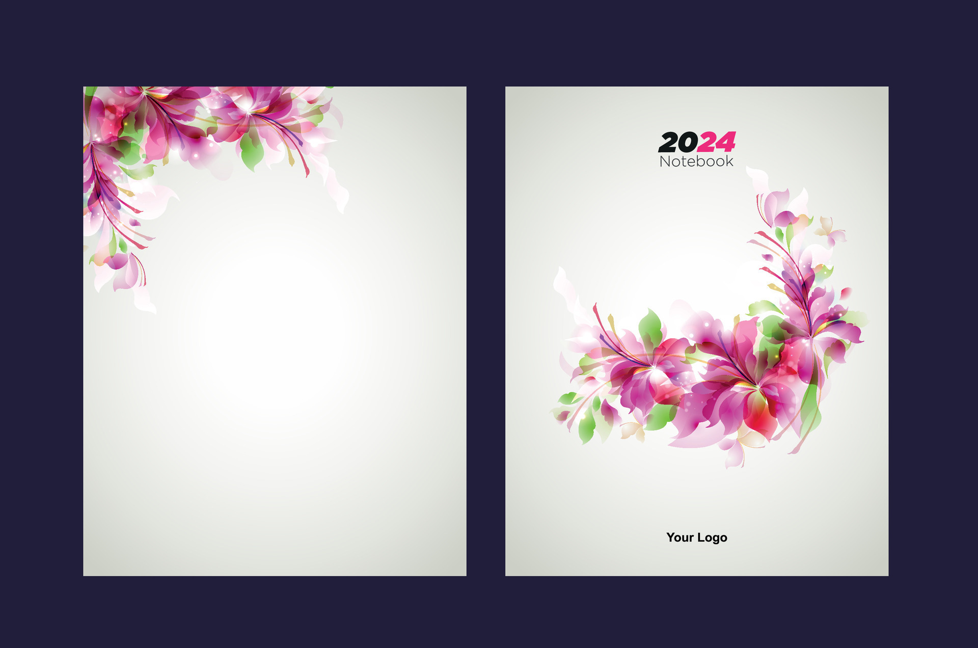 Notebook cover page design. 35122112 Vector Art at Vecteezy