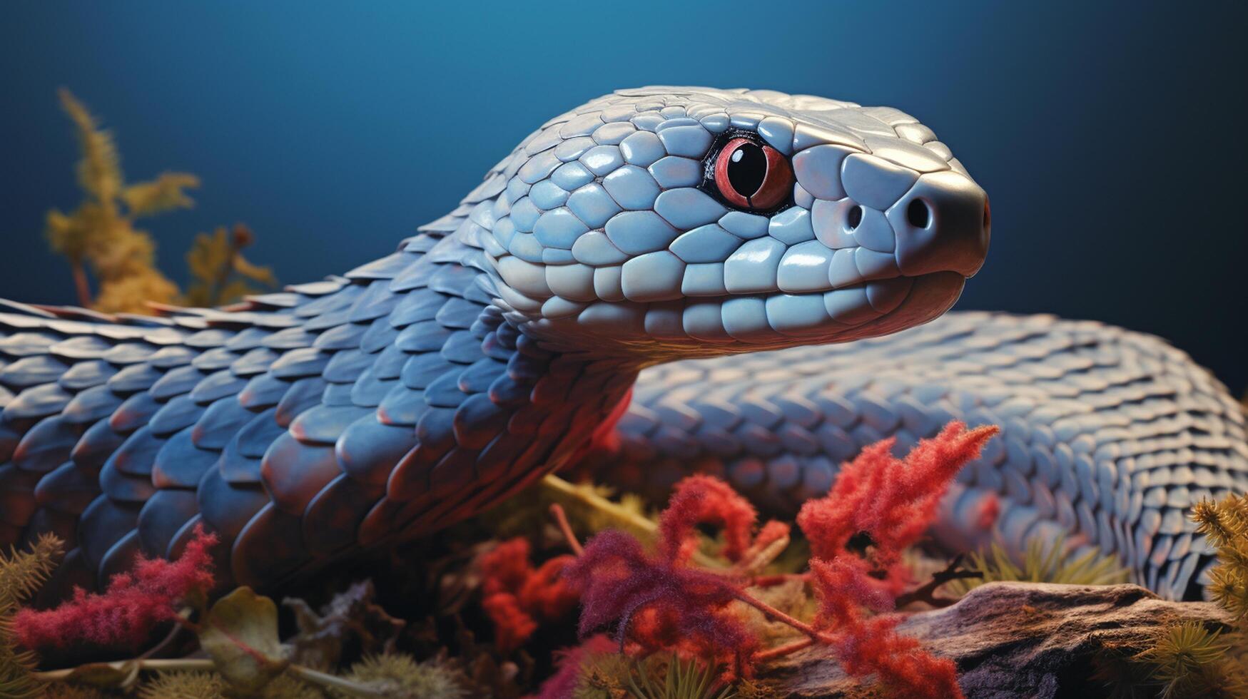 Black Viper Snake Wallpaper