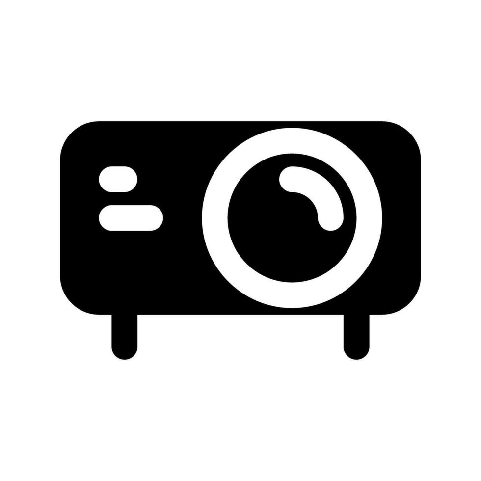 proyector icono vector. negro y blanco ilustración. plano diseño estilo ... proyector icono vector. negro y blanco ilustración. plano diseño estilo ...