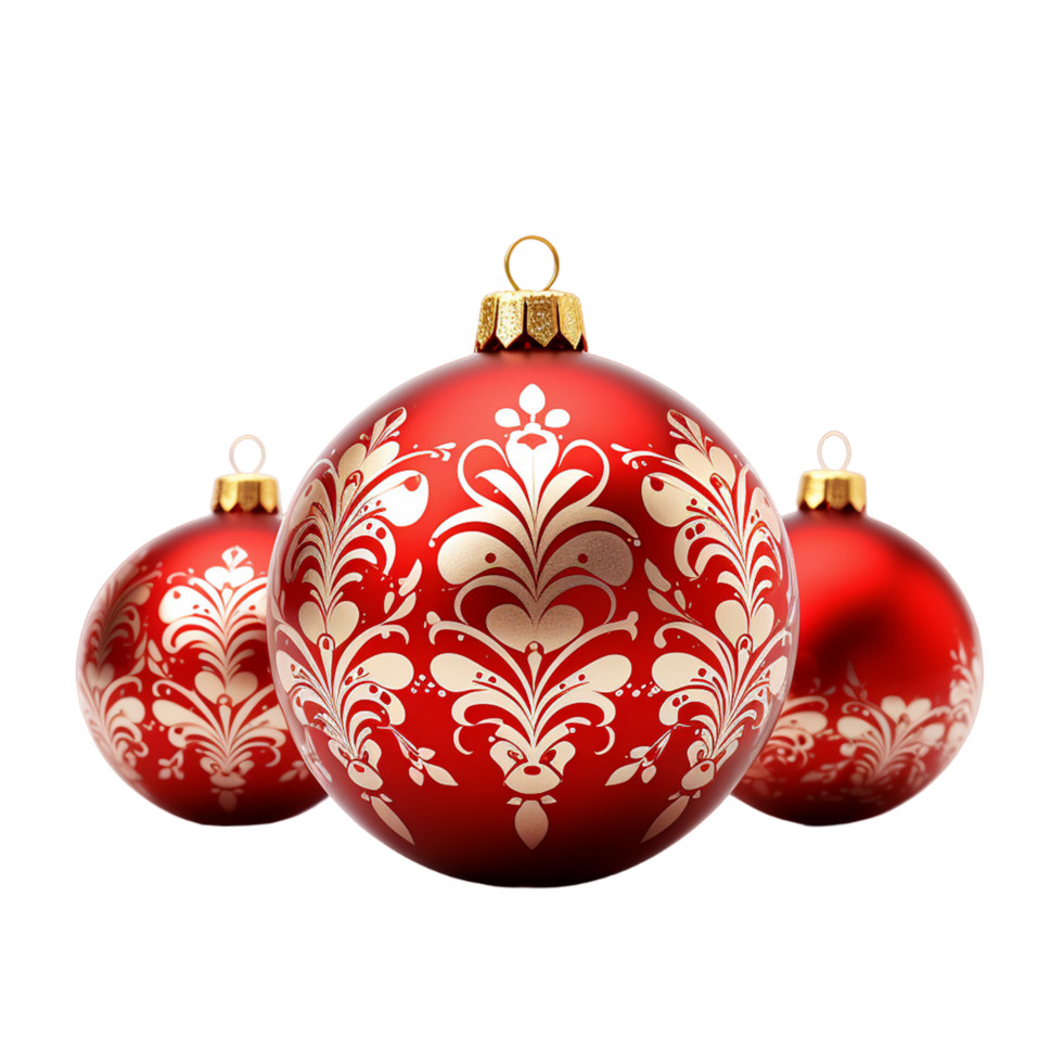 AI generated christmas red balls decorative ornaments isolated 35135465 PNG AI generated christmas red balls decorative ornaments isolated 35135465 PNG