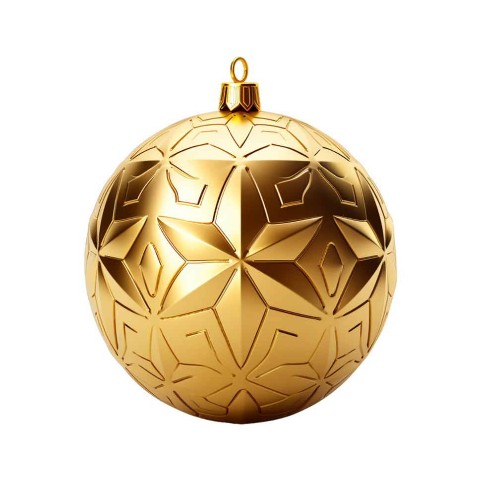 Ai Generated Christmas Realistic Golden Ball 35135468 Png