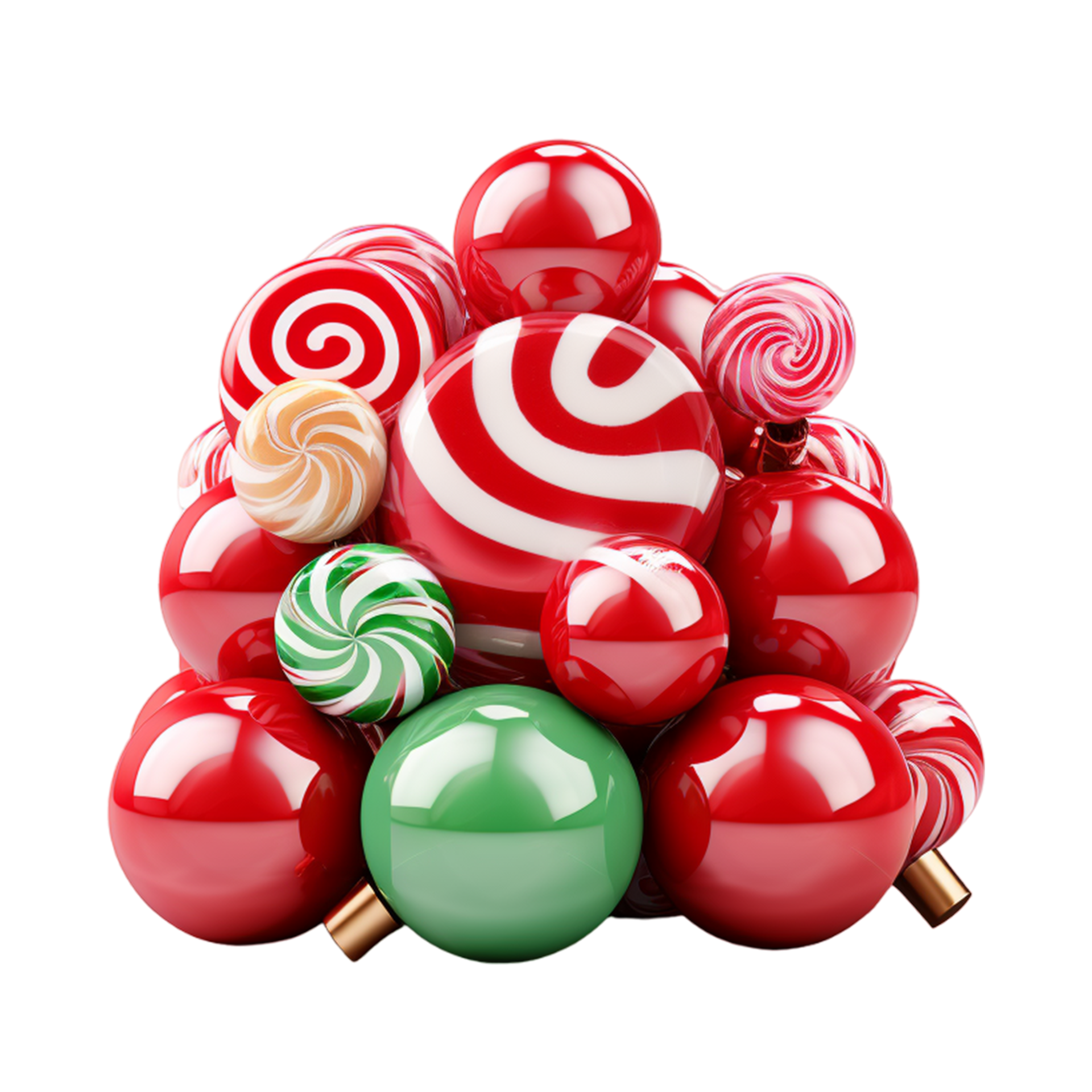 Ai Generated Christmas Candy Canes 35135772 Png