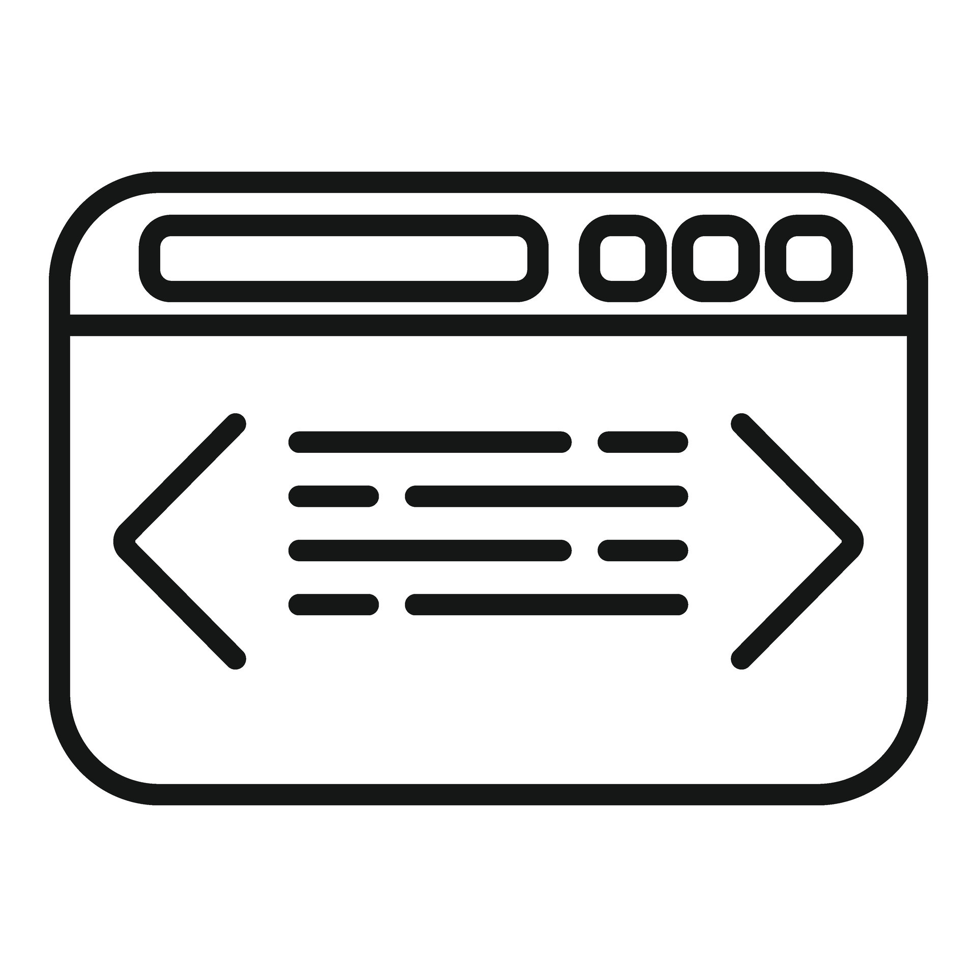 Api icon outline vector. Develop code 35141463 Vector Art at Vecteezy