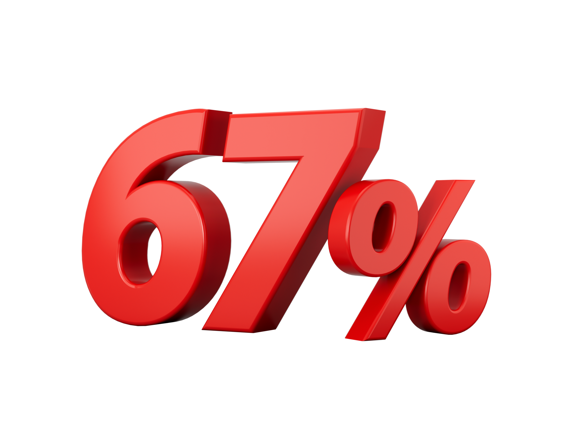 3d Red Sixty Seven Percent Sign 3d Illustration 35143869 PNG 3d-red-sixty-seven-percent-sign-3d-illustration-35143869-png