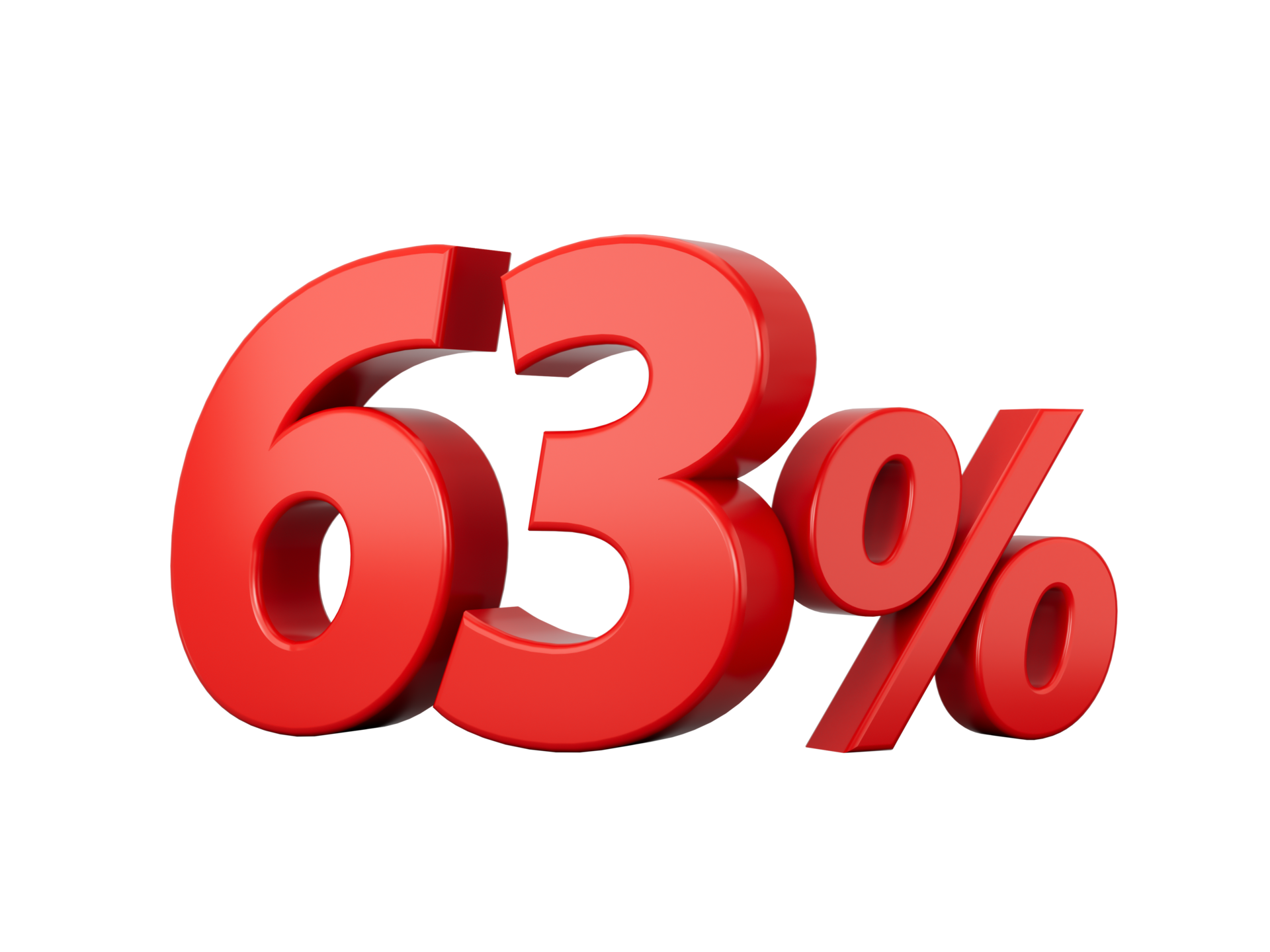 3d Red Sixty Three Percent Sign 3d Illustration 35143877 PNG 3d Red Sixty Three Percent Sign 3d Illustration 35143877 PNG