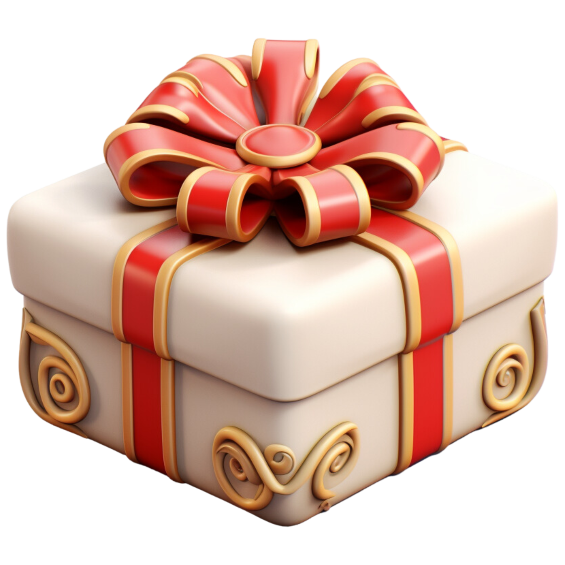 AI generated 3d Christmas Gift 35147665 PNG