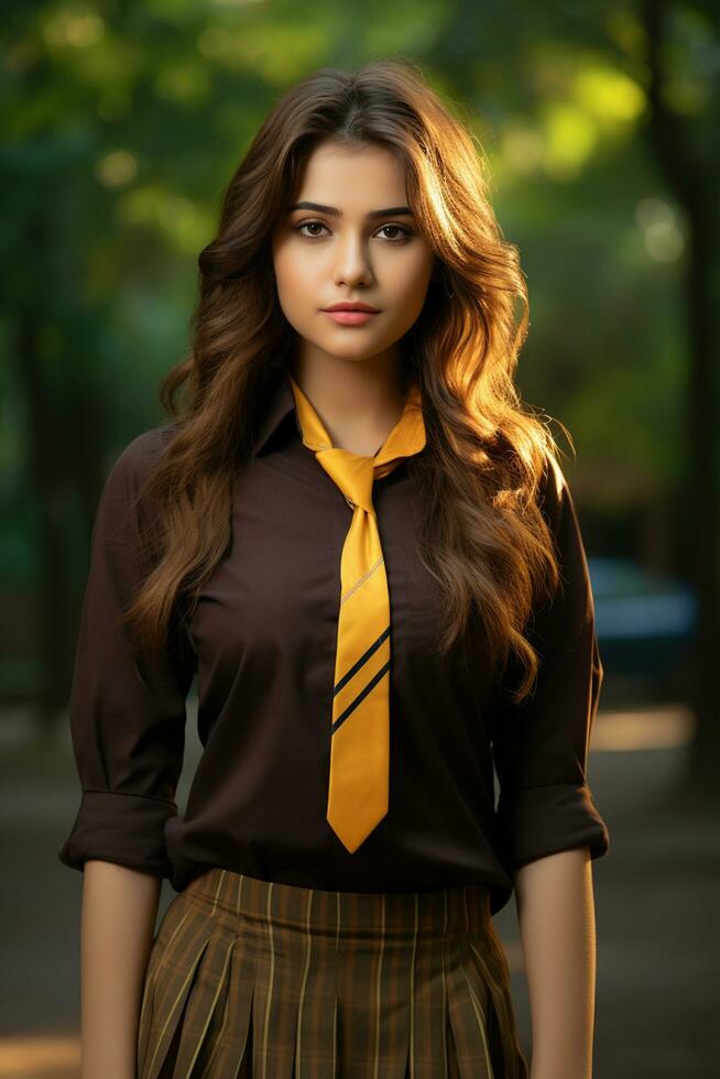 AI generated Beautiful indian girl wearing school uniform 35147831 ... AI generated Beautiful indian girl wearing school uniform 35147831 ...