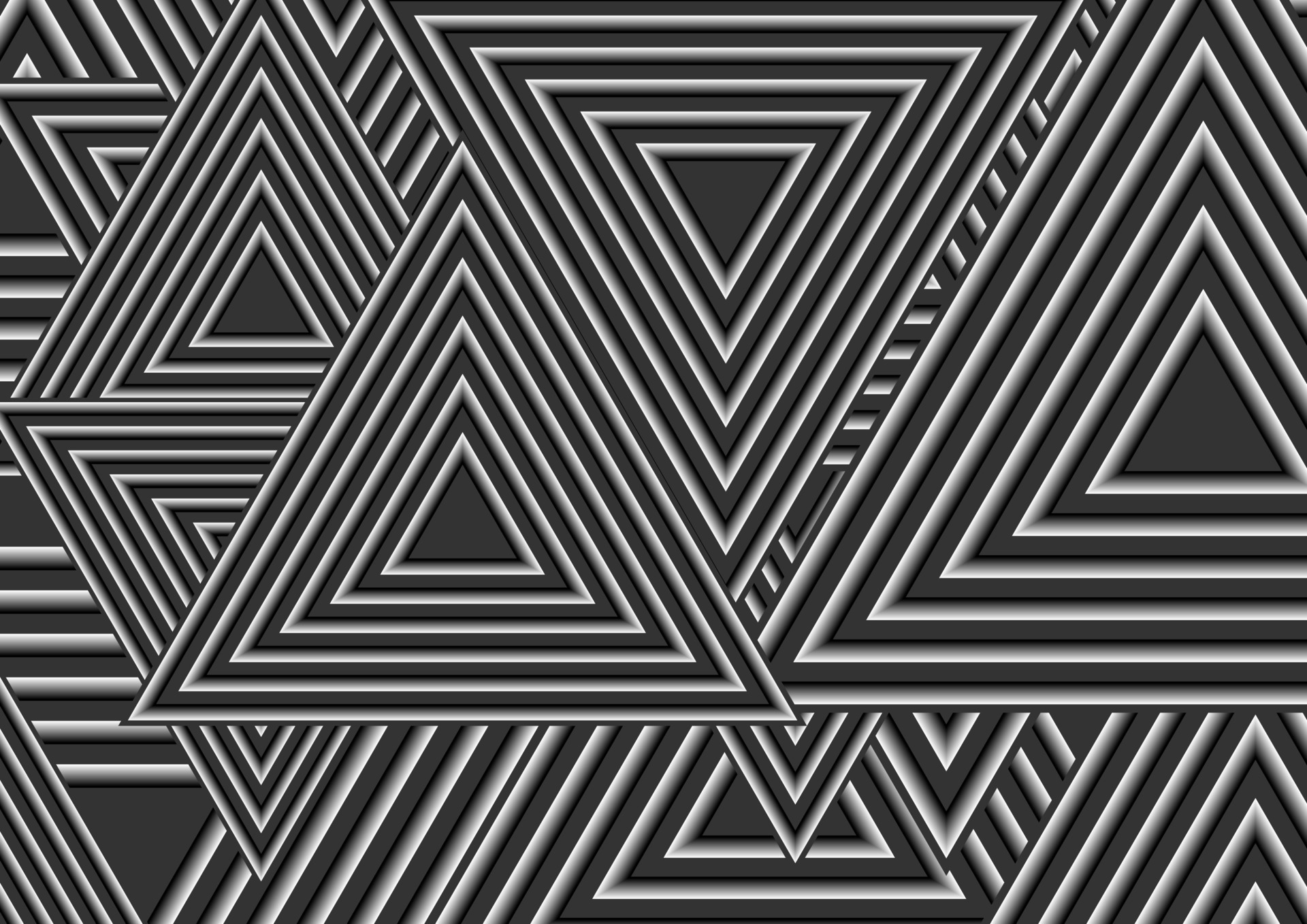 Black white paper triangles abstract tech background 35152684 Vector ...
