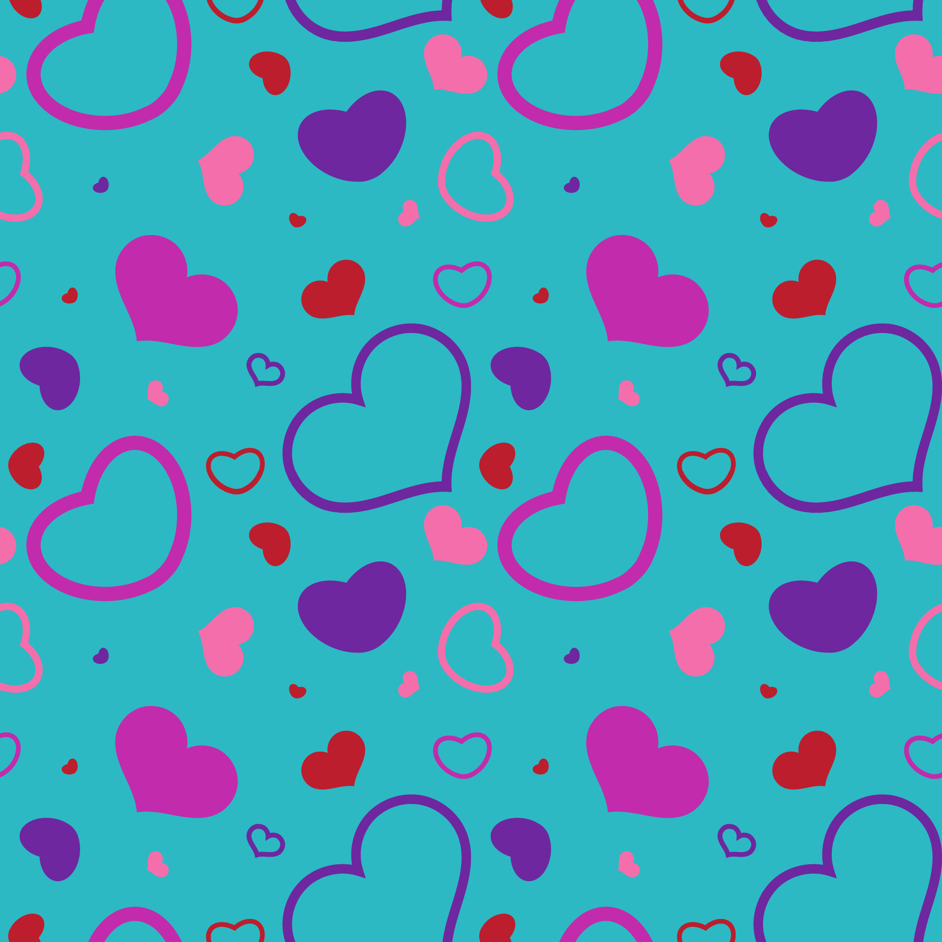 Seamless Heart Pattern Background Vector 35153020 Vector Art At Vecteezy