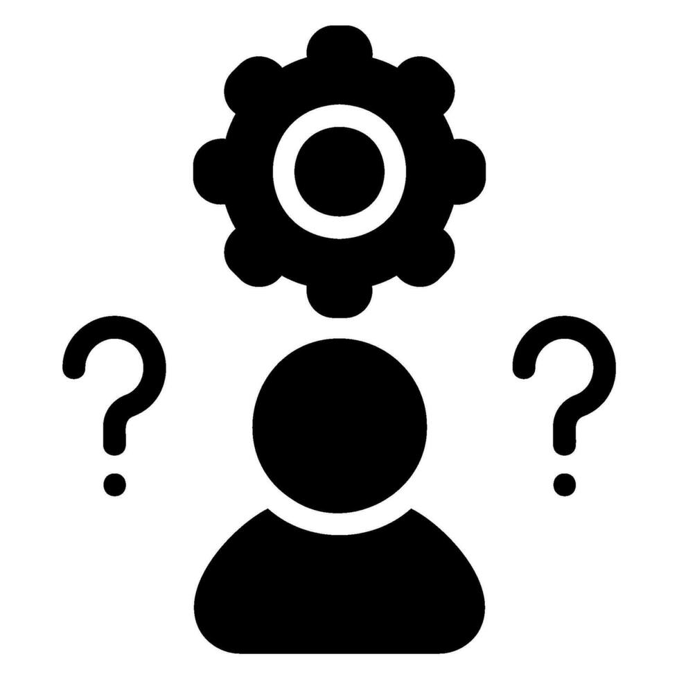 difficulties glyph icon 35156179 Vector Art at Vecteezy