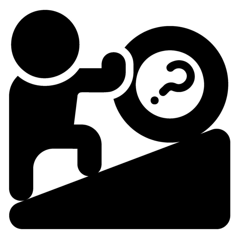 difficulties glyph icon 35156197 Vector Art at Vecteezy