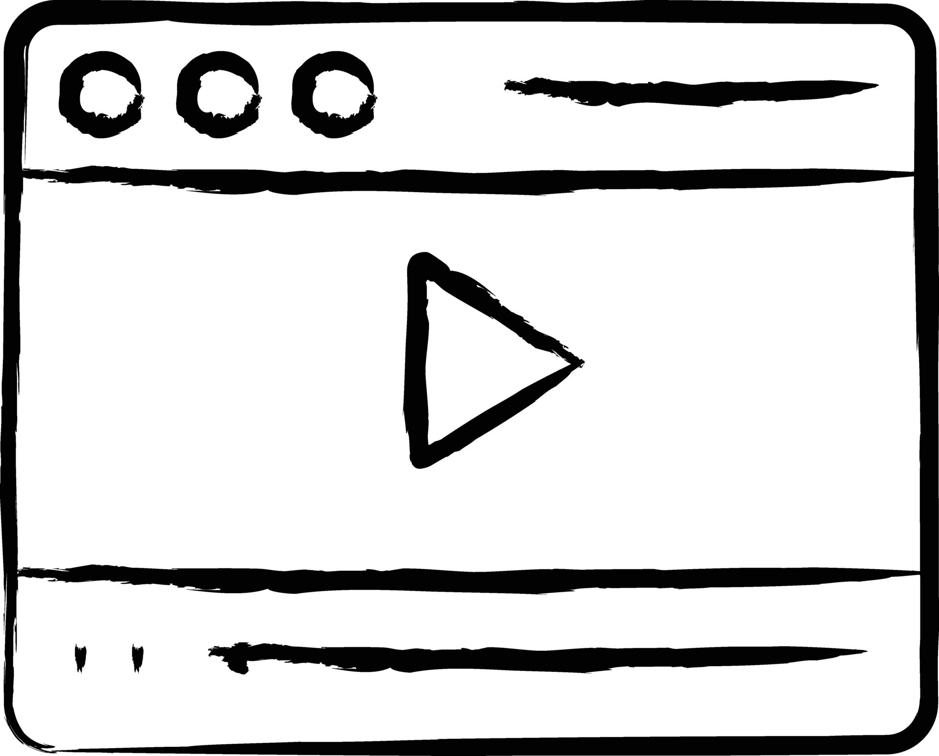 Video Tutorial hand drawn vector illustration 35157983 Vector Art at ...