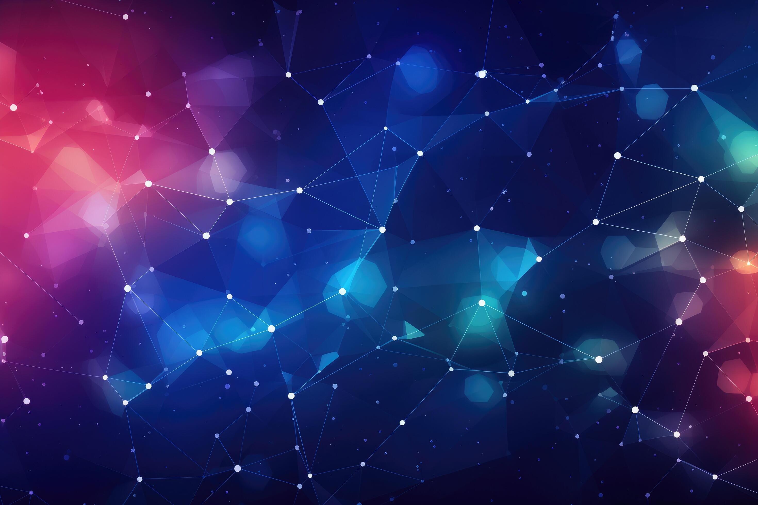 Ai Generated Abstract Technology Background With Connecting Dots And Lines 3d Rendering