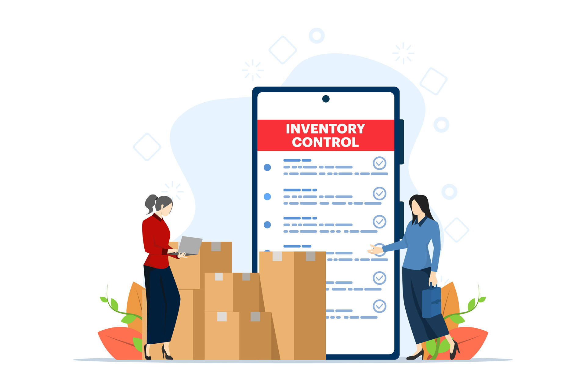 Concept Of Product Inventory Management Inventory Control Warehouse Management Managing