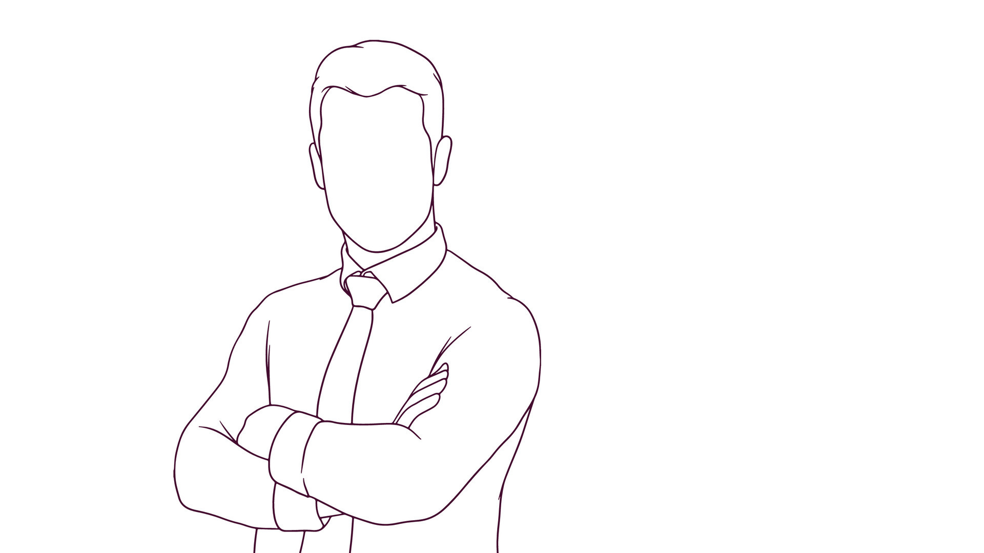succesfull businessman with crossed arms, hand drawn style vector ... succesfull businessman with crossed arms, hand drawn style vector ...
