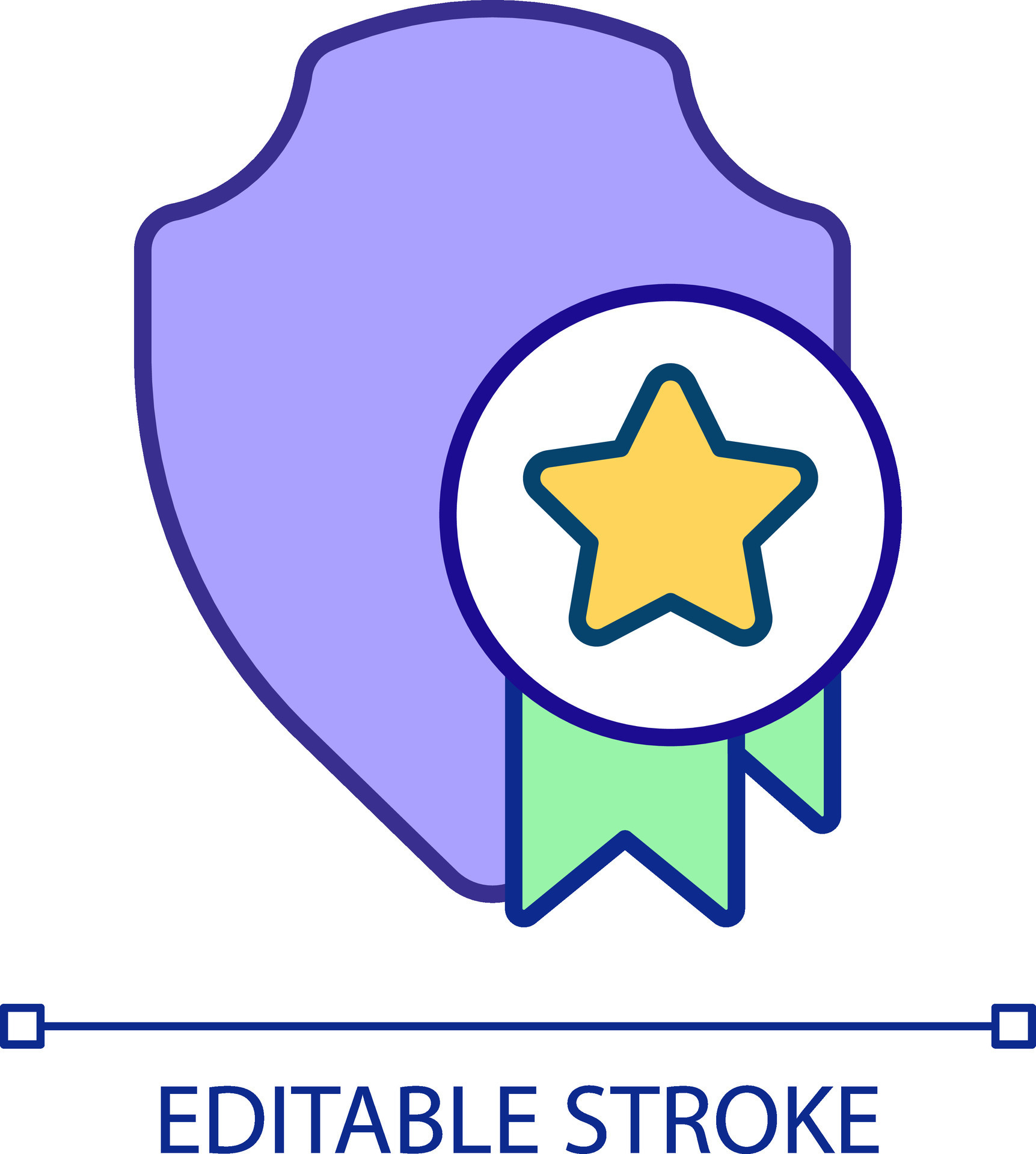 2d Simple Editable Cybersecurity Laws Icon Representing Cyber Law Isolated Vector Thin Line