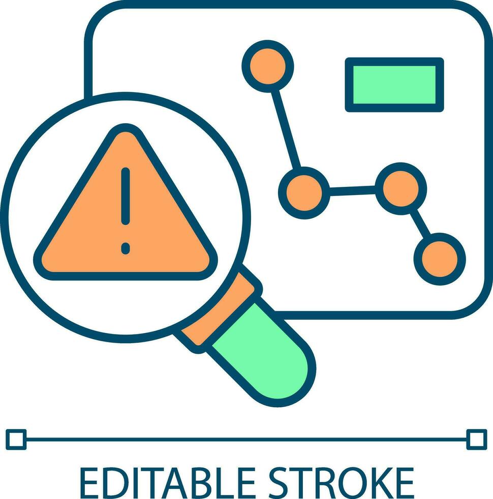 2D editable infrared analysis icon representing predictive maintenance ... 2D editable infrared analysis icon representing predictive maintenance ...
