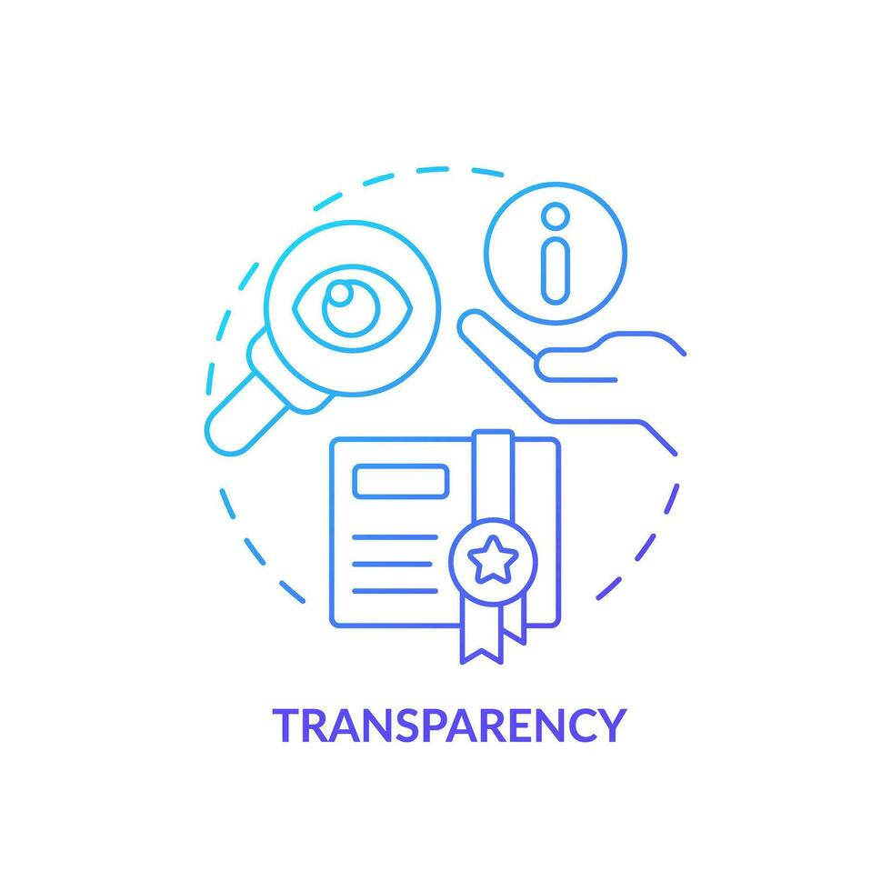 2d Gradient Icon Transparency Concept Simple Isolated Vector