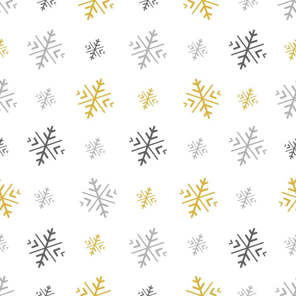 Vector Christmas pattern with snowflakes in cartoon style. 35167068 ...