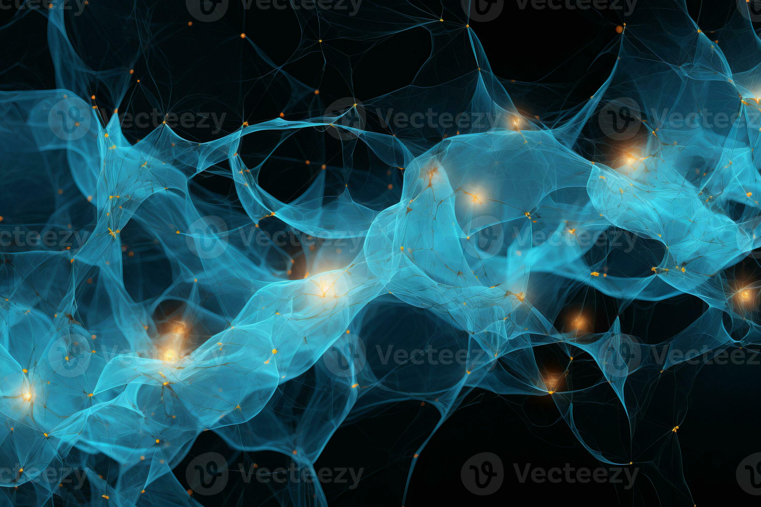Ai Generated Synaptic Pathways Within Brain Neurons Cognitive Activities Cerebral Cortex
