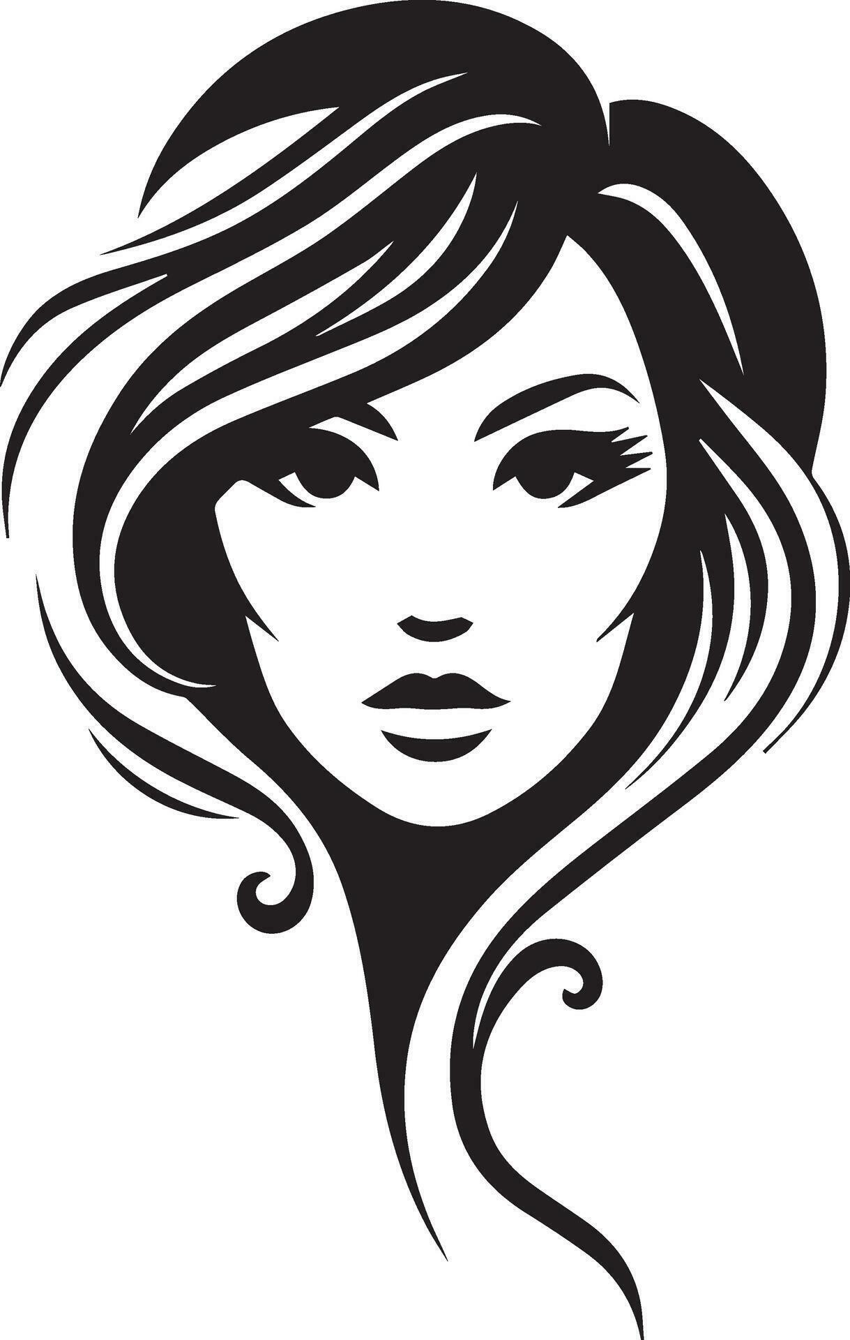 Woman Face Vector Silhouette Illustration 2 35180812 Vector Art At Vecteezy
