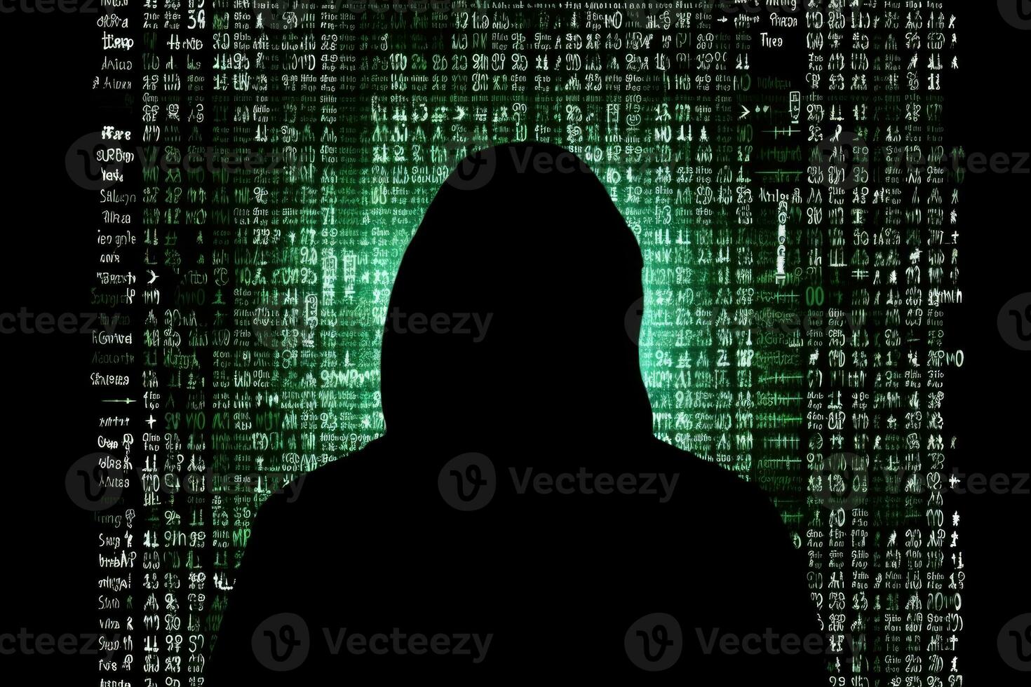 Ai Generated Hacker Code Binary Internet Computer Concept Hacking Technology Secure Cyber