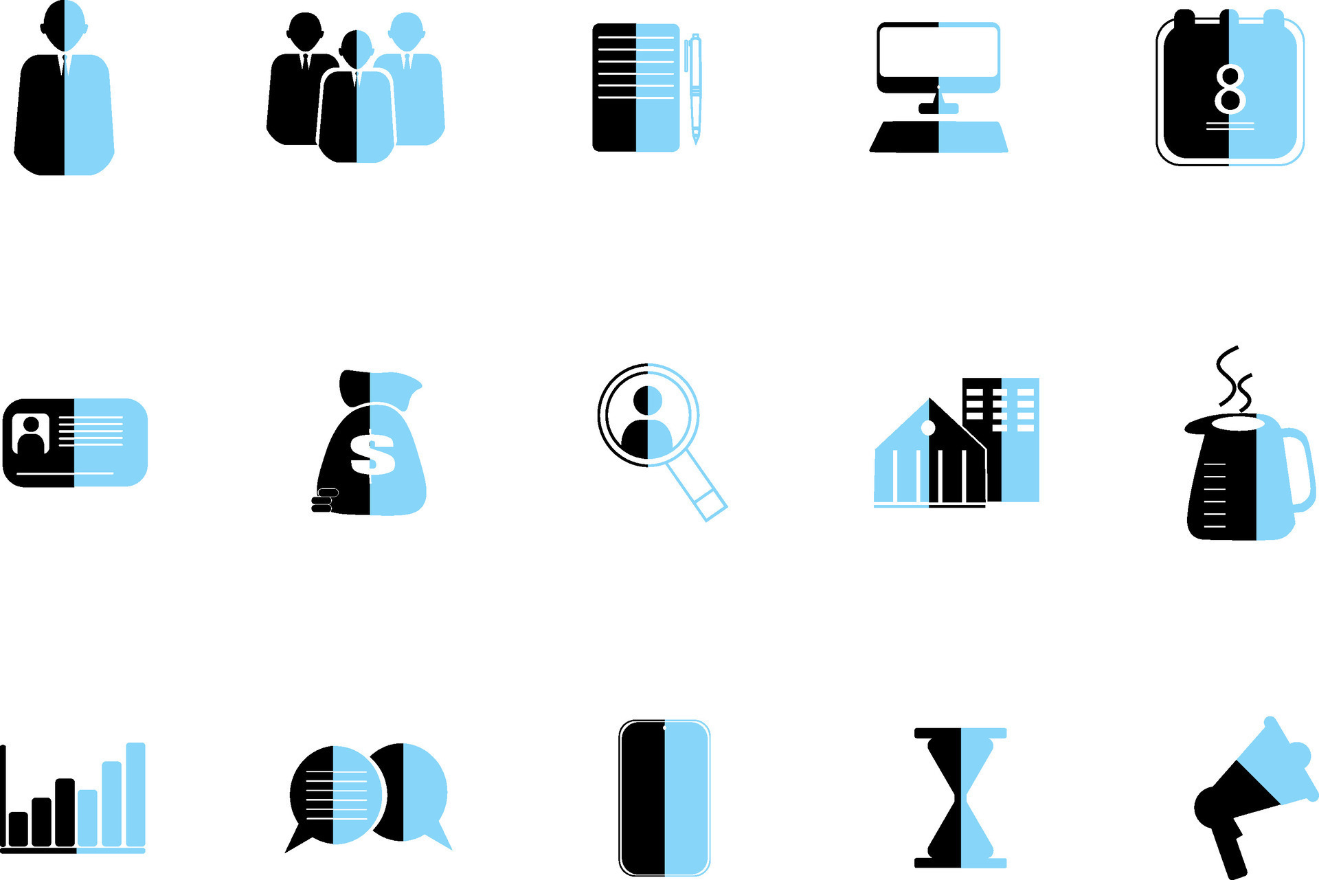 Dual Tone Business Icon Illustrative Vector 35192449 Vector Art at Vecteezy