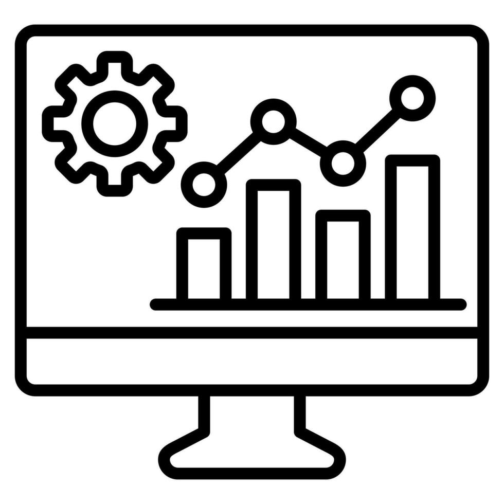 Data-driven Insights icon line vector illustration 35193465 Vector Art ...