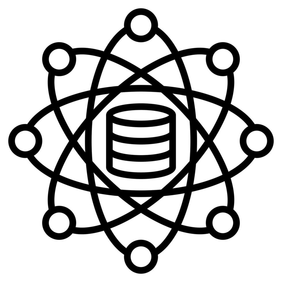 Data Science Icon Line Vector Illustration 35193484 Vector Art At Vecteezy