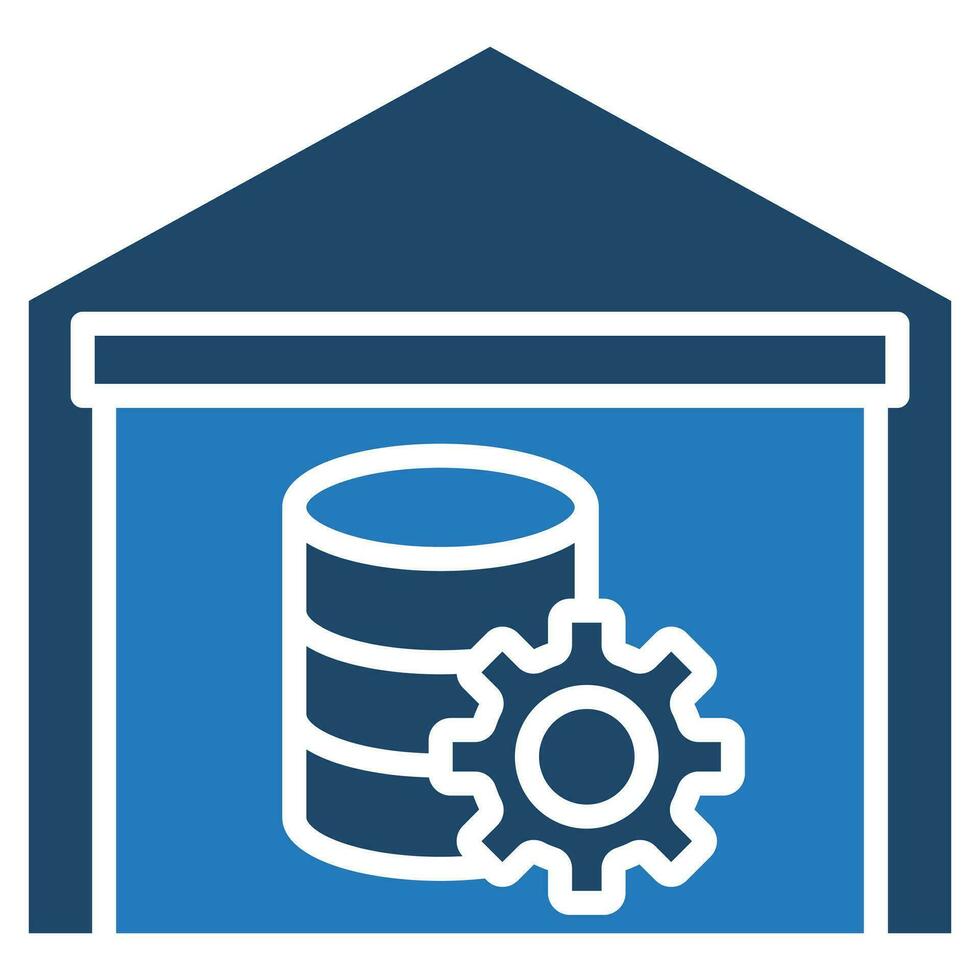 Data Warehouse icon line vector illustration 35193517 Vector Art at ...