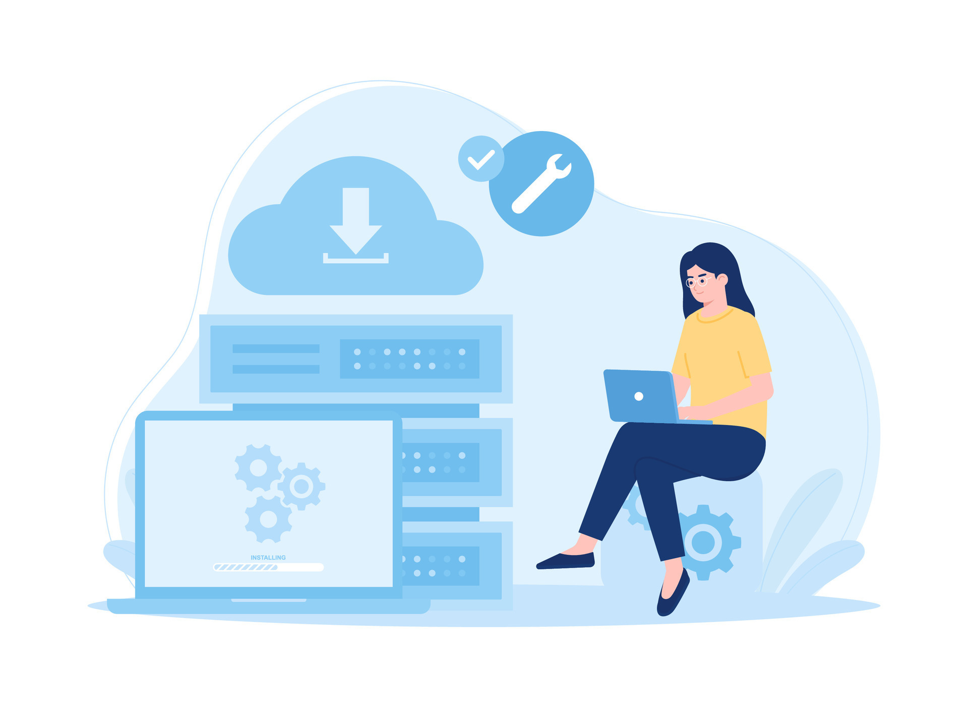 programmer with laptop working on code and big data. software ... programmer with laptop working on code and big data. software ...